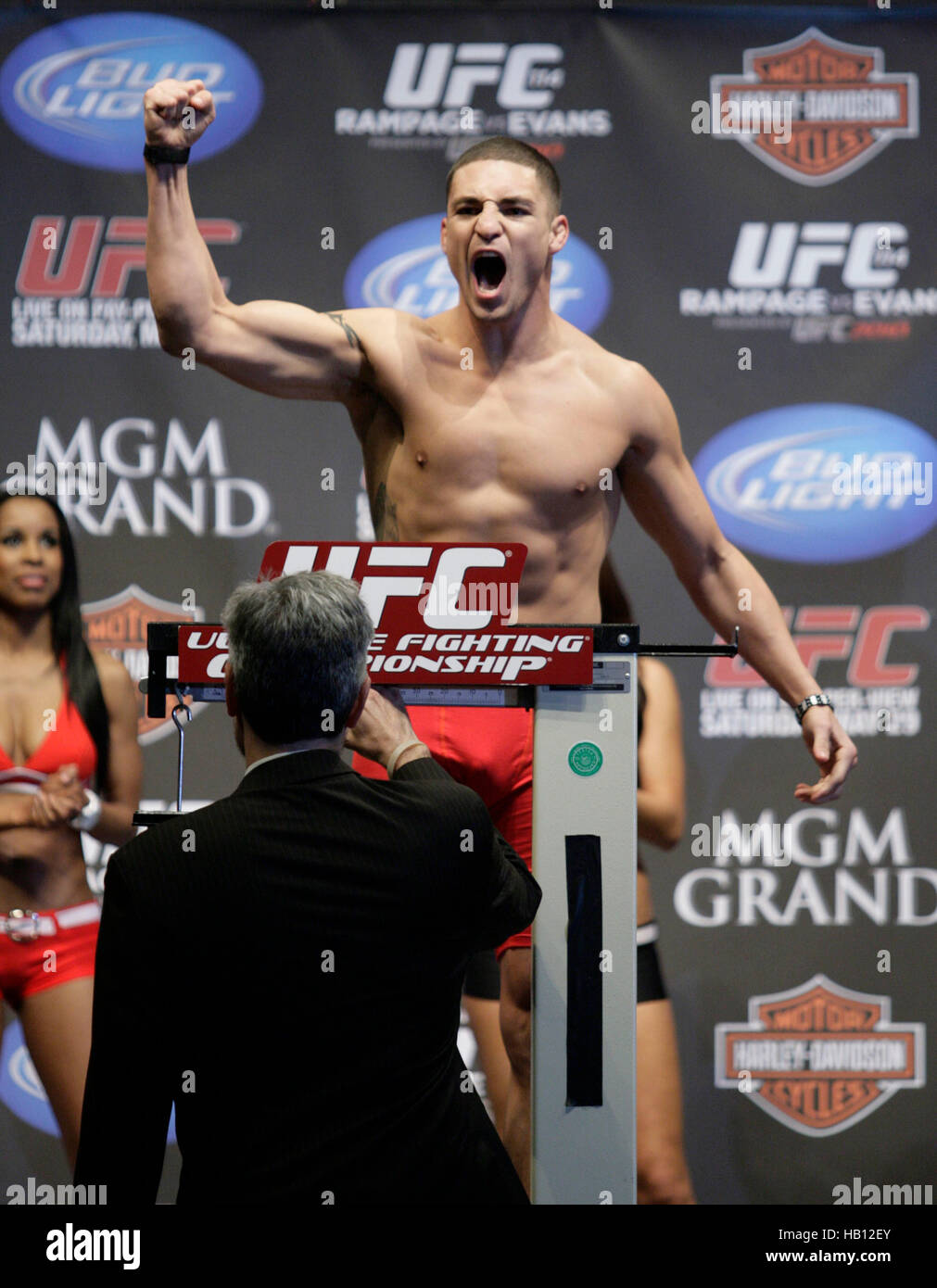 UFC fighter Diego Sanchez during the weigh in before UFC 114 on May 28 ...