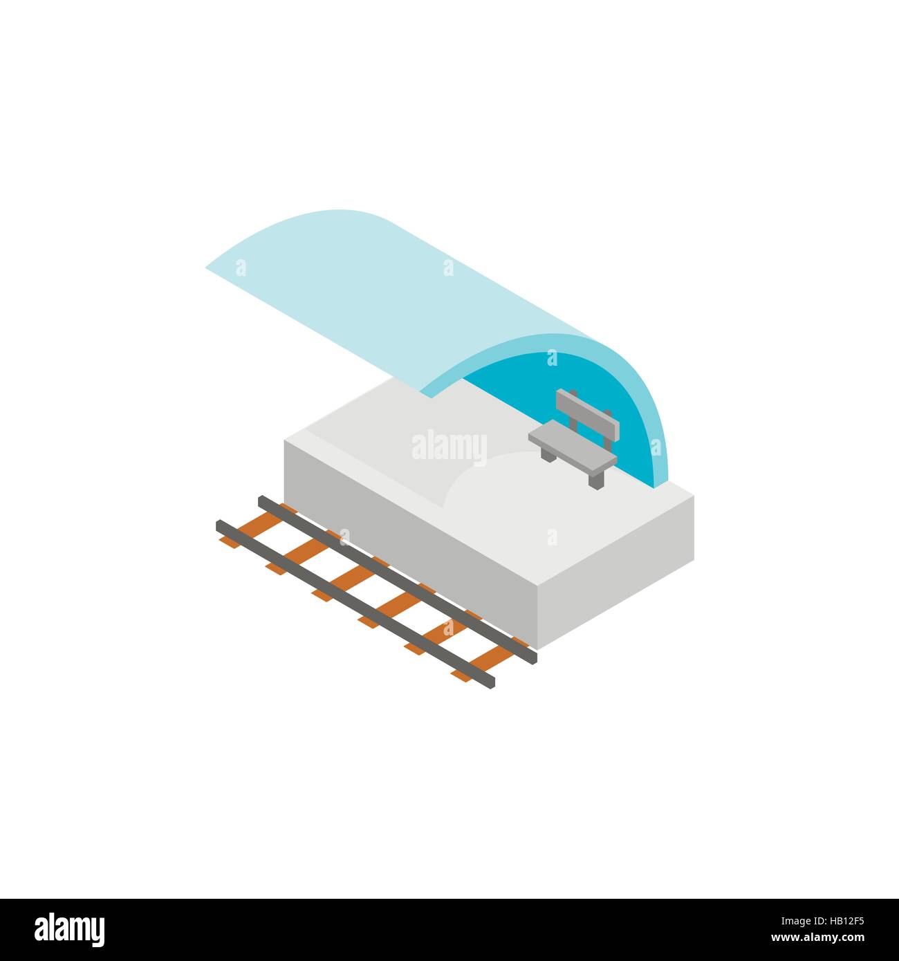 Train platform architecture Cut Out Stock Images & Pictures - Alamy