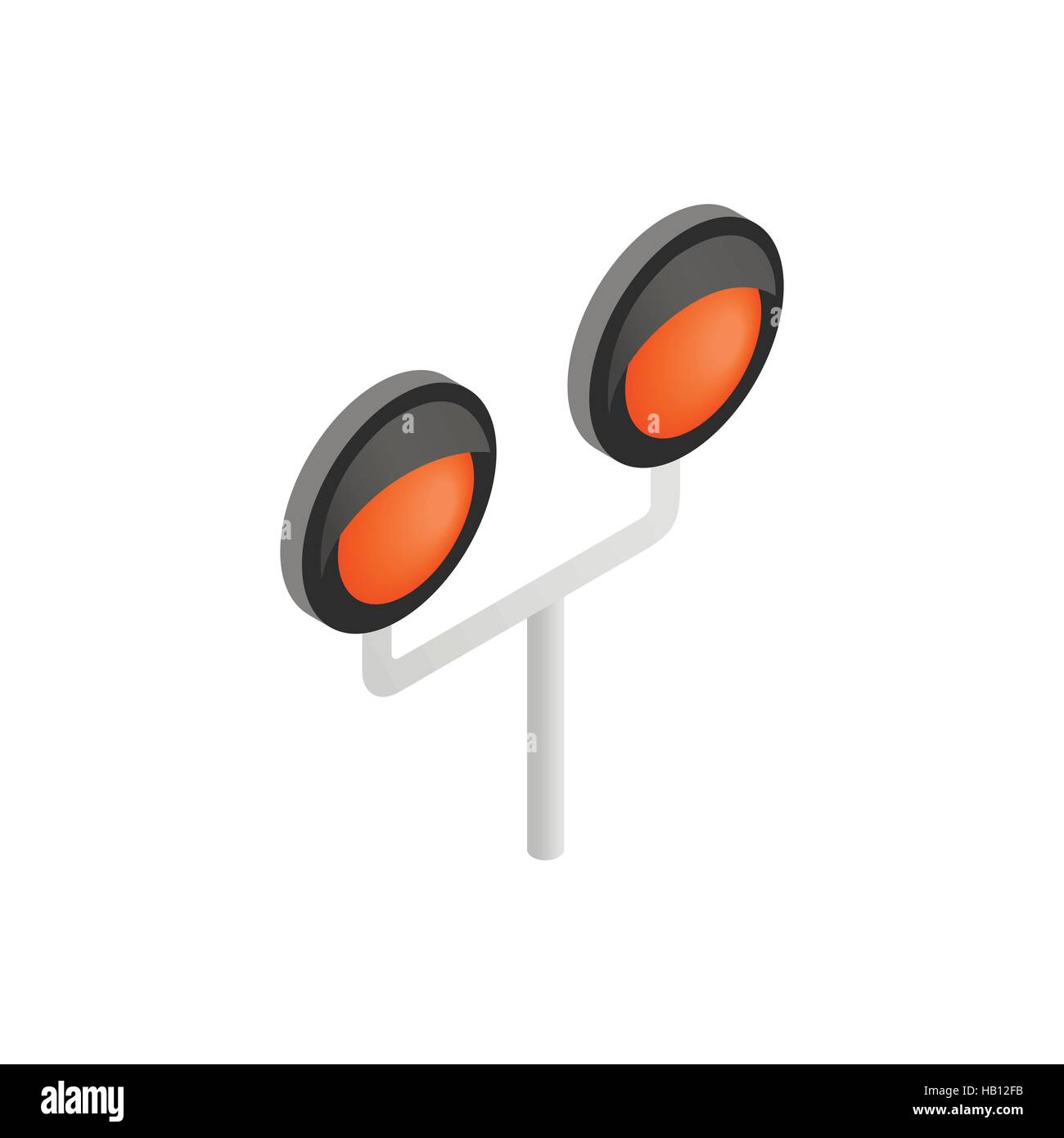 Railway red traffic light Stock Vector Images - Alamy