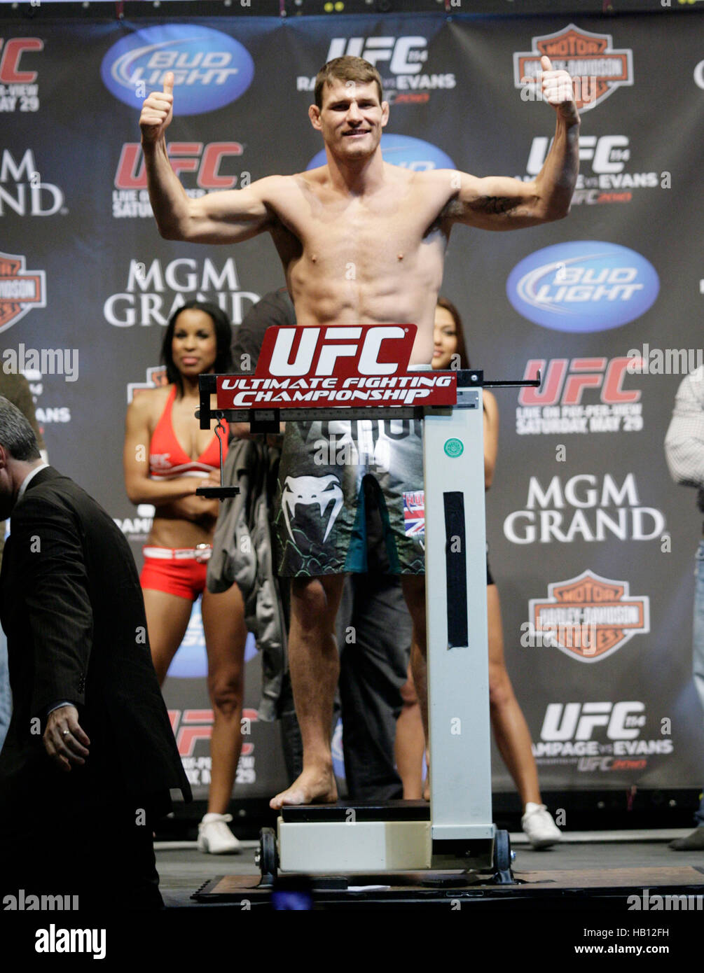 UFC fighter Michael Bisping during the weigh in before UFC 114 on May ...