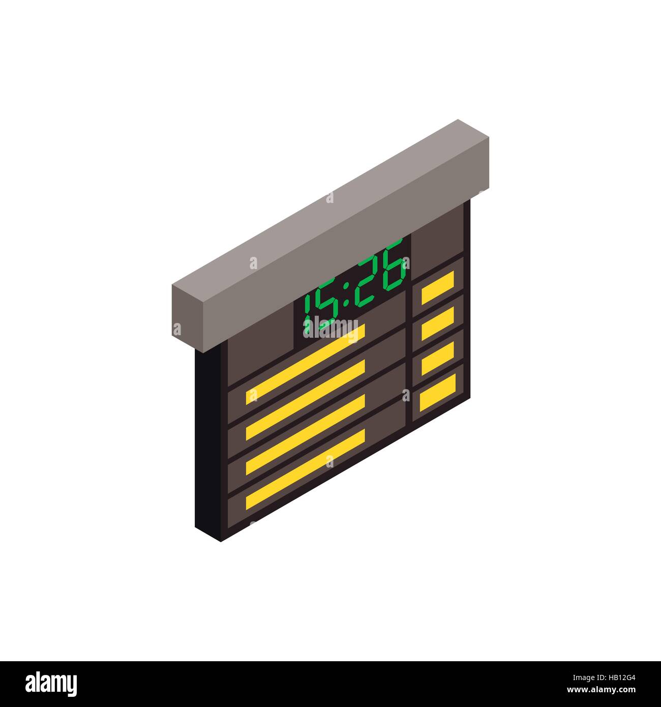 Train sign board timetable Stock Vector Images - Alamy