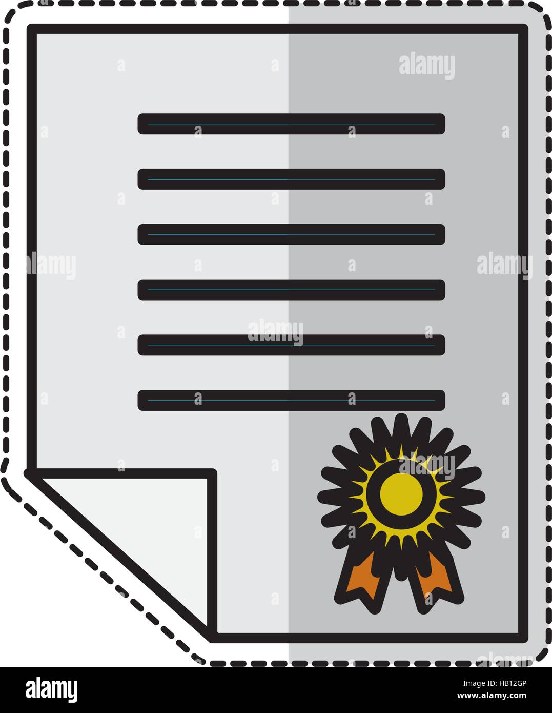 certificate document with seal stamp over white background. vector ... certificate document with seal stamp over white background. vector ...