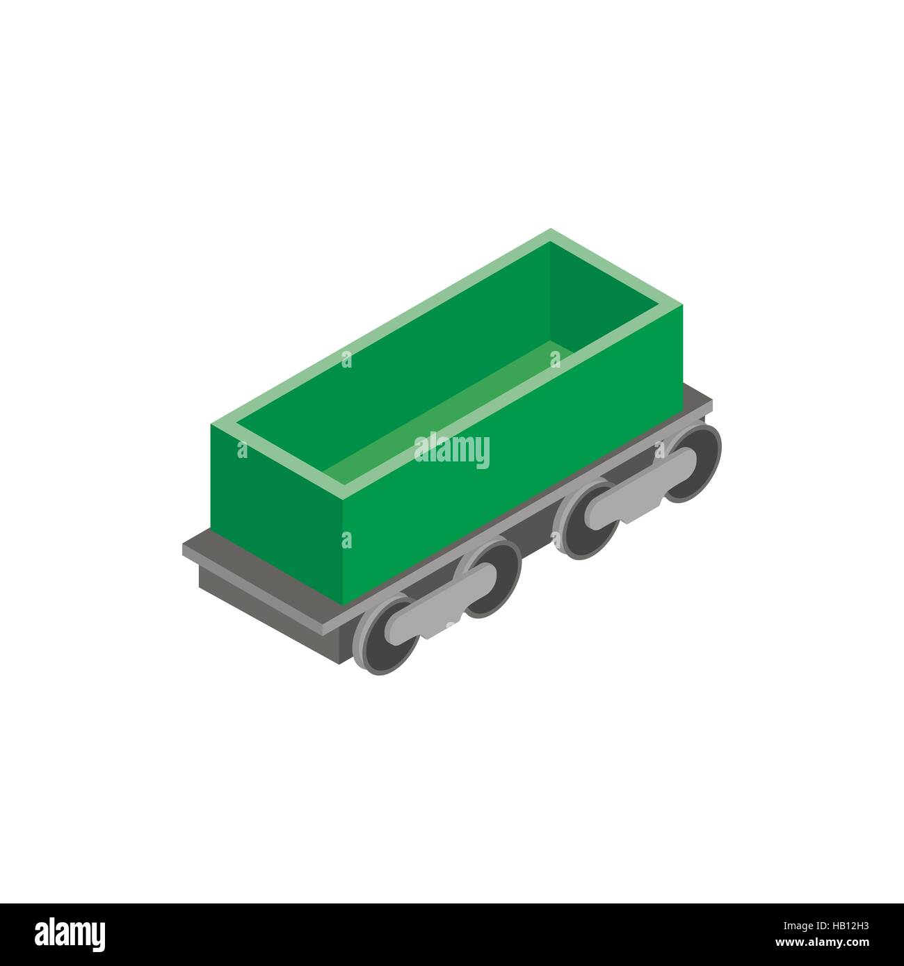 Open rail car isometric icon Stock Vector Image & Art - Alamy
