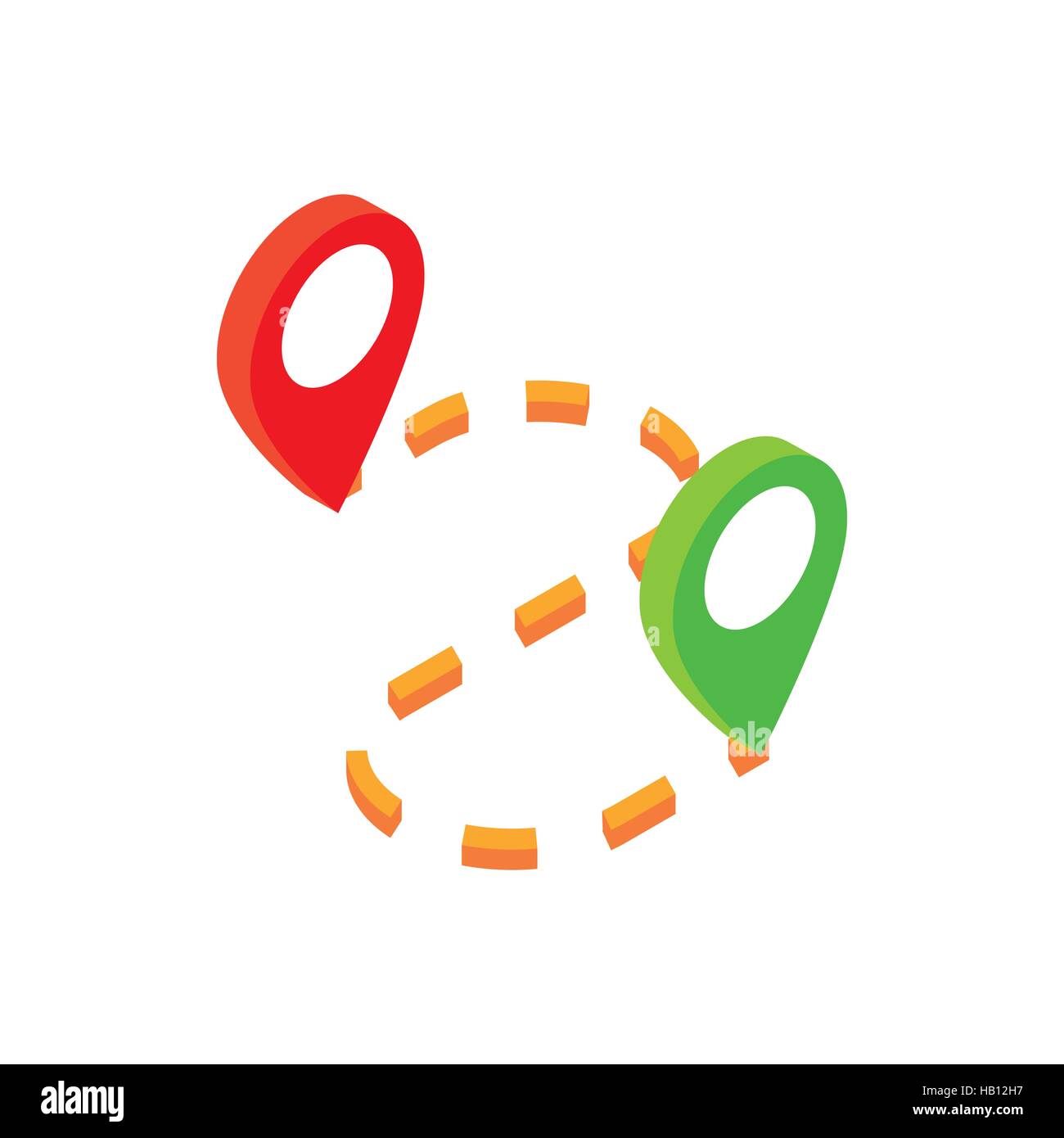 GPS navigator isometric 3d icon Stock Vector Image & Art - Alamy