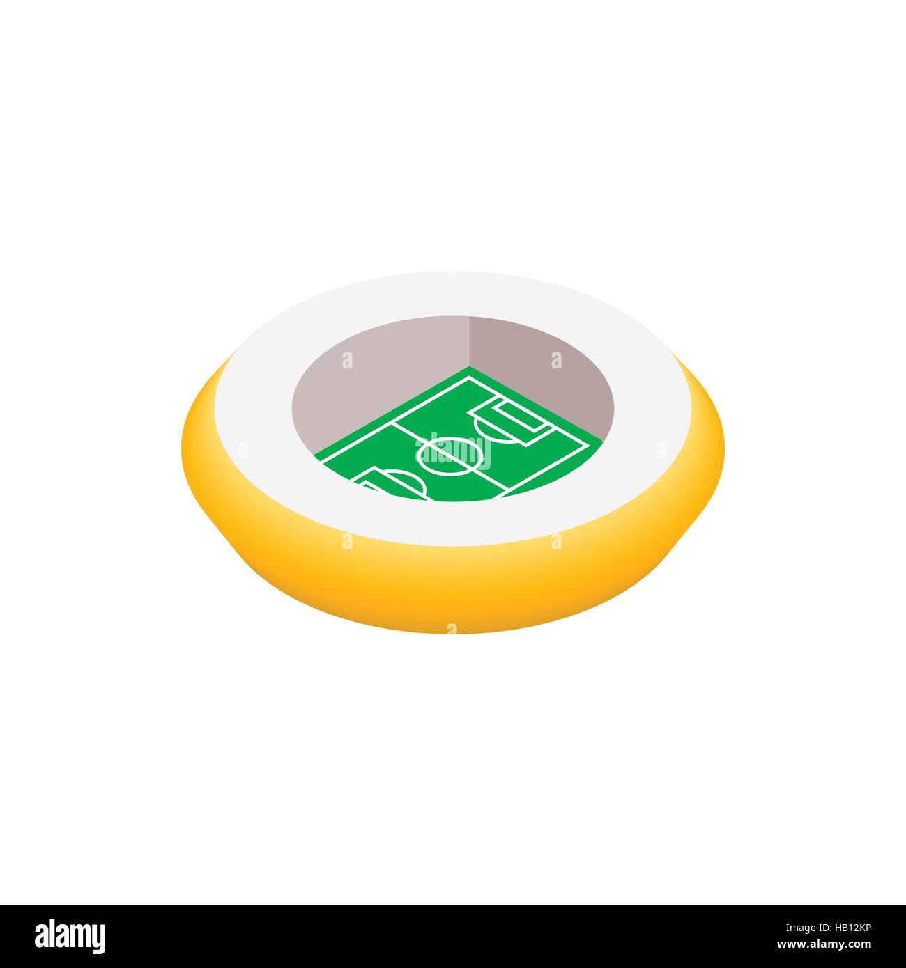 Football round stadium 3d icon Stock Vector Image & Art - Alamy