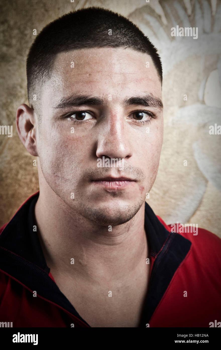 UFC fighter Diego Sanchez during a portrait session before UFC 114 on ...