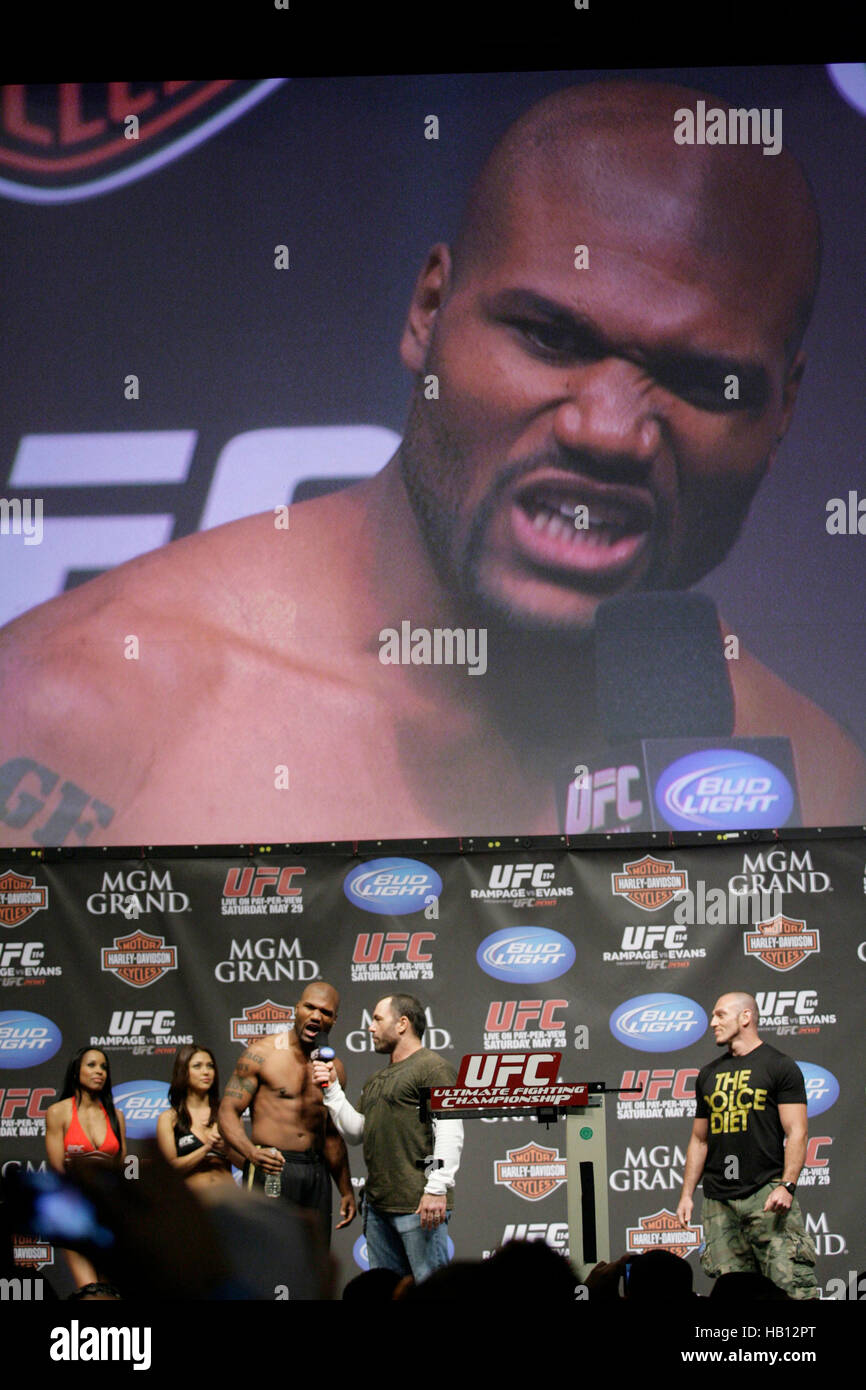 UFC fighter Quinton "Rampage" Jackson during the weigh in before UFC ...