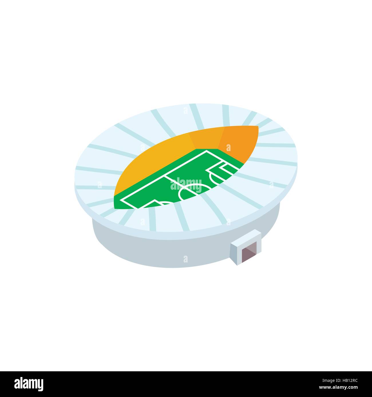 Oval fotball stadium 3d icon Stock Vector Image & Art - Alamy