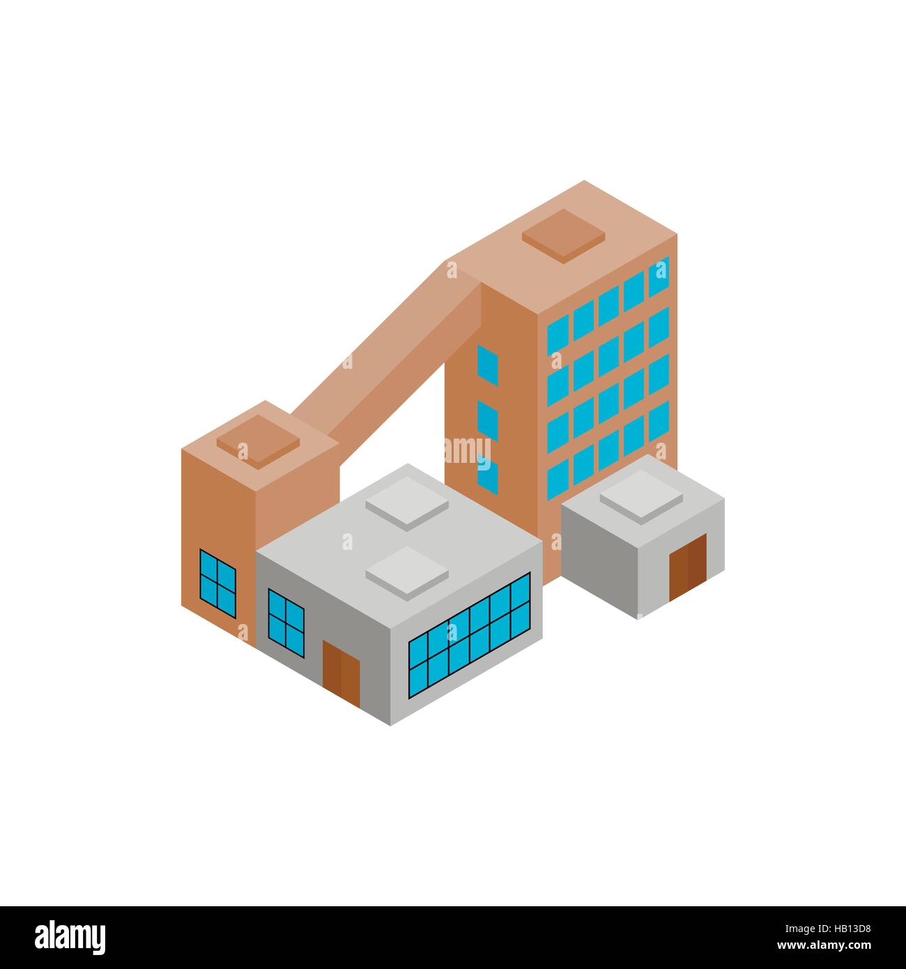 Factory isometric 3d icon Stock Vector Image & Art - Alamy