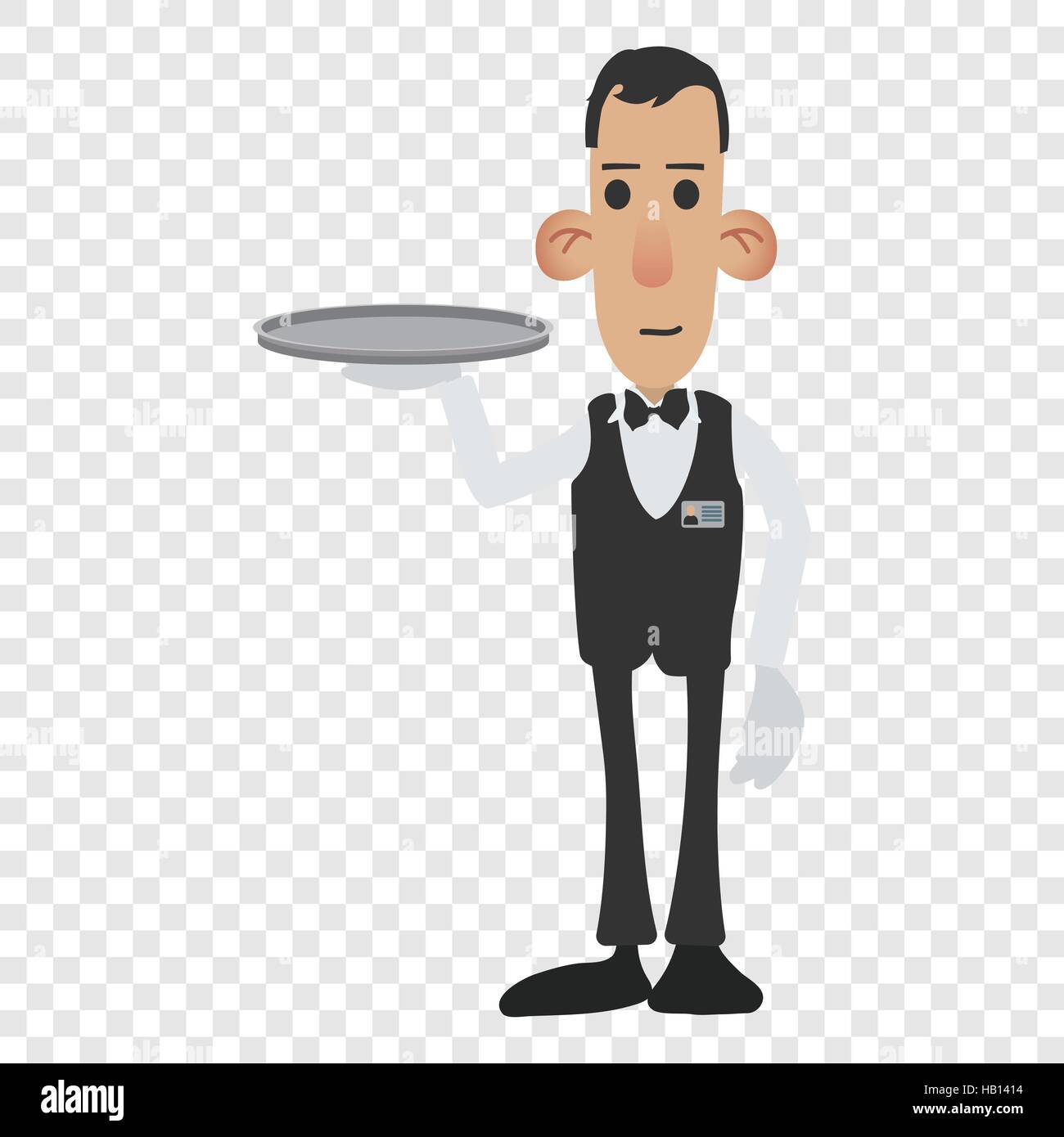 Waiter cartoon hi-res stock photography and images - Alamy