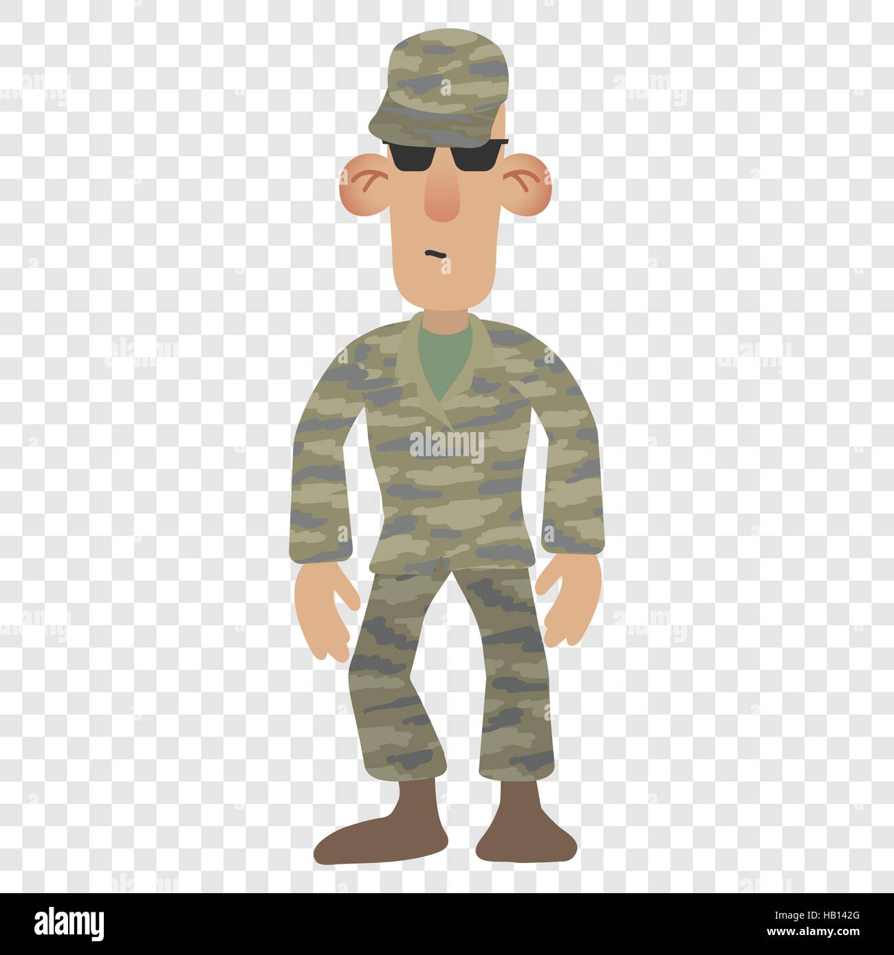 Cartoon illustration army soldier boy hi-res stock photography and ...