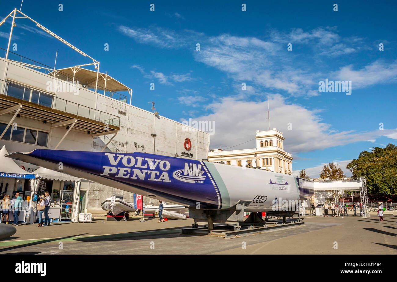 VALENCIA, SPAIN - NOVEMBER 5, 2016. The Valencia Boat Show at Marina ...