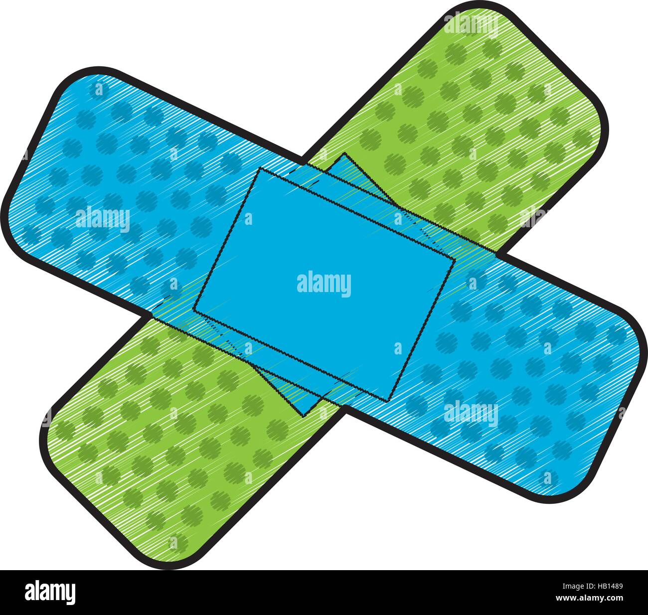 crossed bandages icon image vector illustration design Stock Vector ...