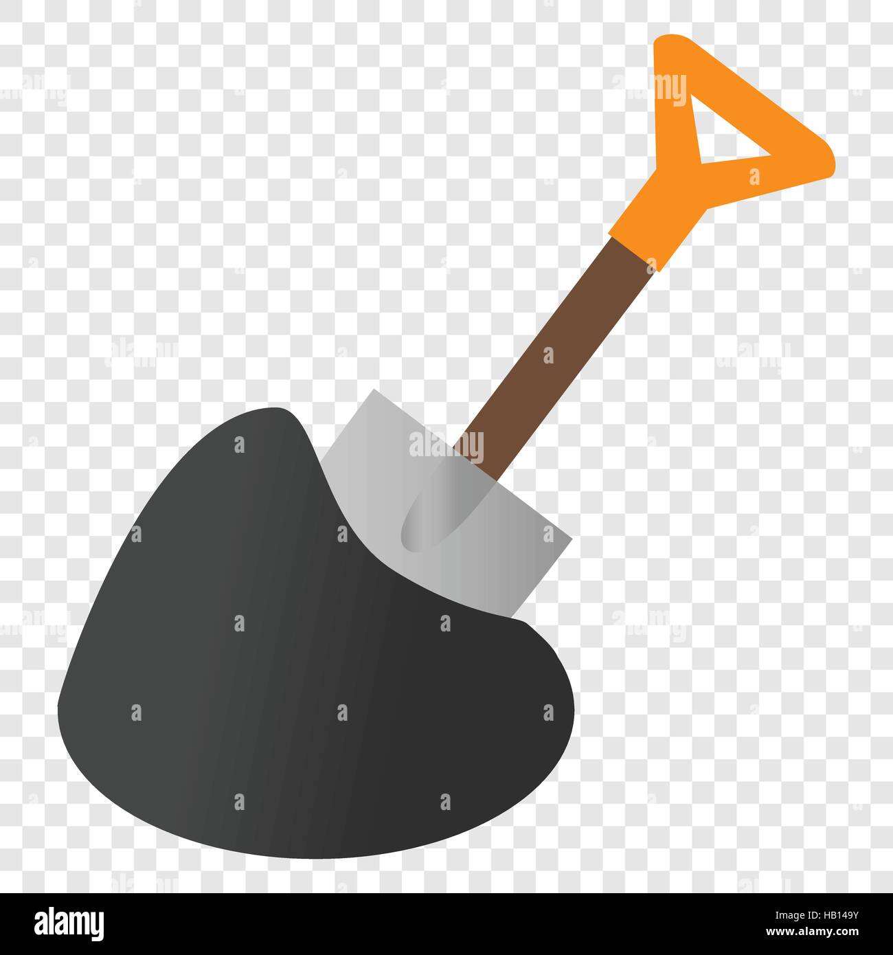 Construction shovel icon isometric Stock Vector Images - Alamy