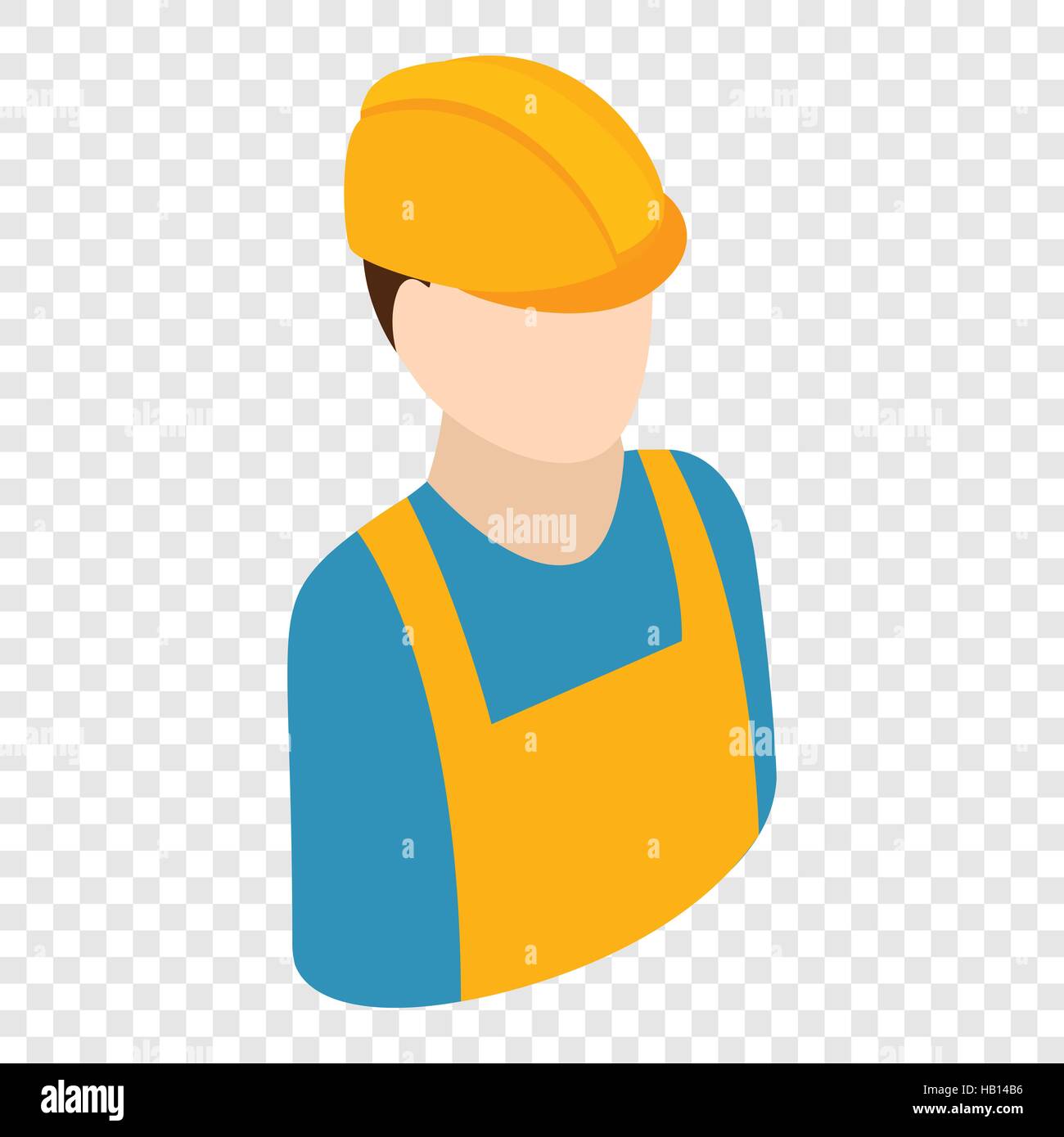 Worker isometric 3d icon Stock Vector Image & Art - Alamy