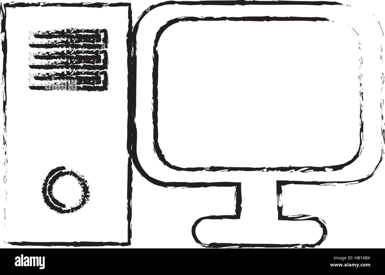 desk computer icon image vector illustration design Stock Vector Image ...