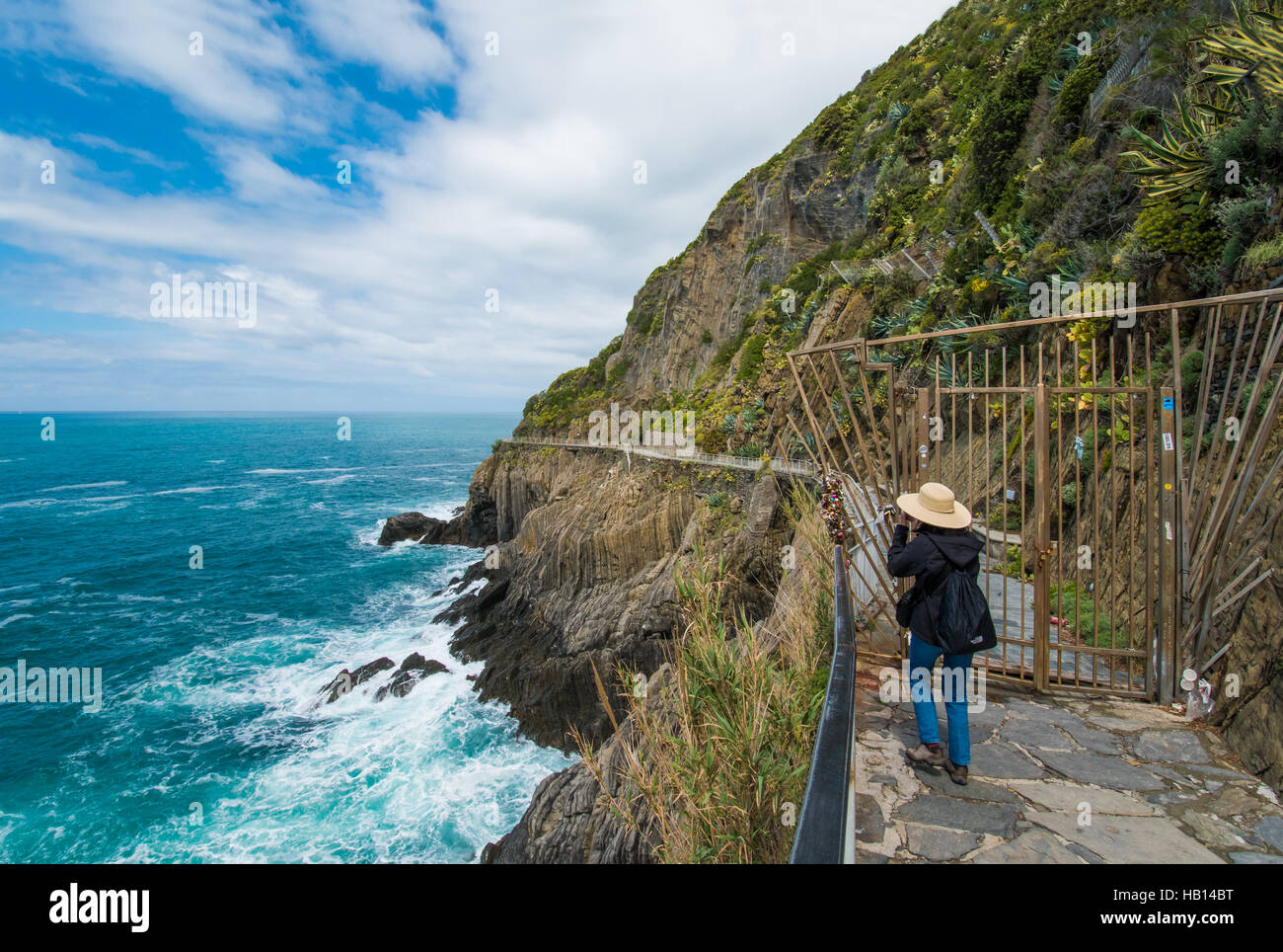 Cinque Terre (Liguria, Italy) - The awesome Five Lands on the sea Stock ...