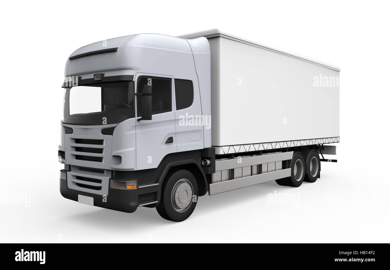 Cargo Delivery Truck Stock Photo - Alamy