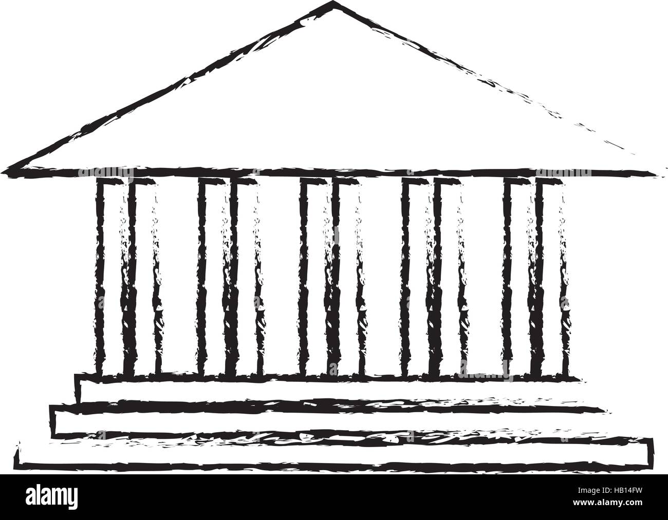 ancient greek building icon image vector illustration design Stock ...