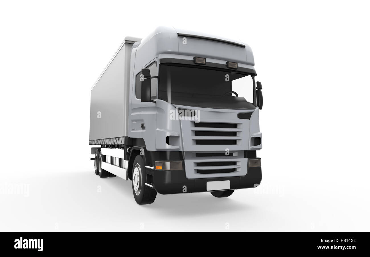 Cargo Delivery Truck Stock Photo - Alamy