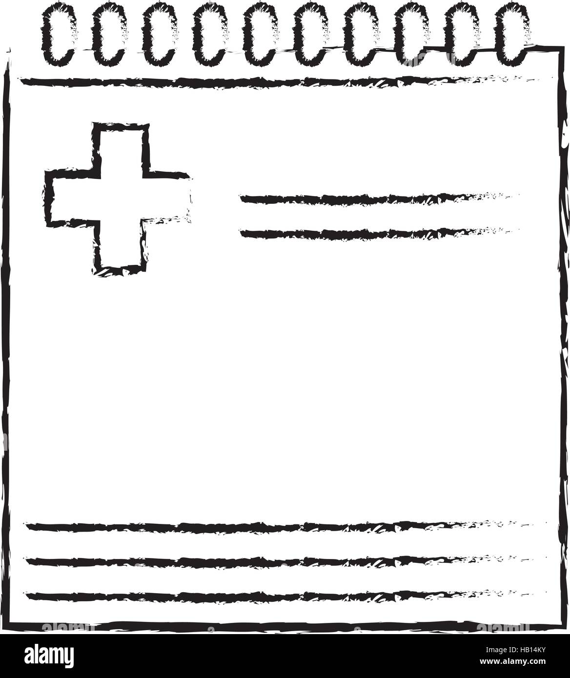 medical notepad icon image vector illustration design Stock Vector ...