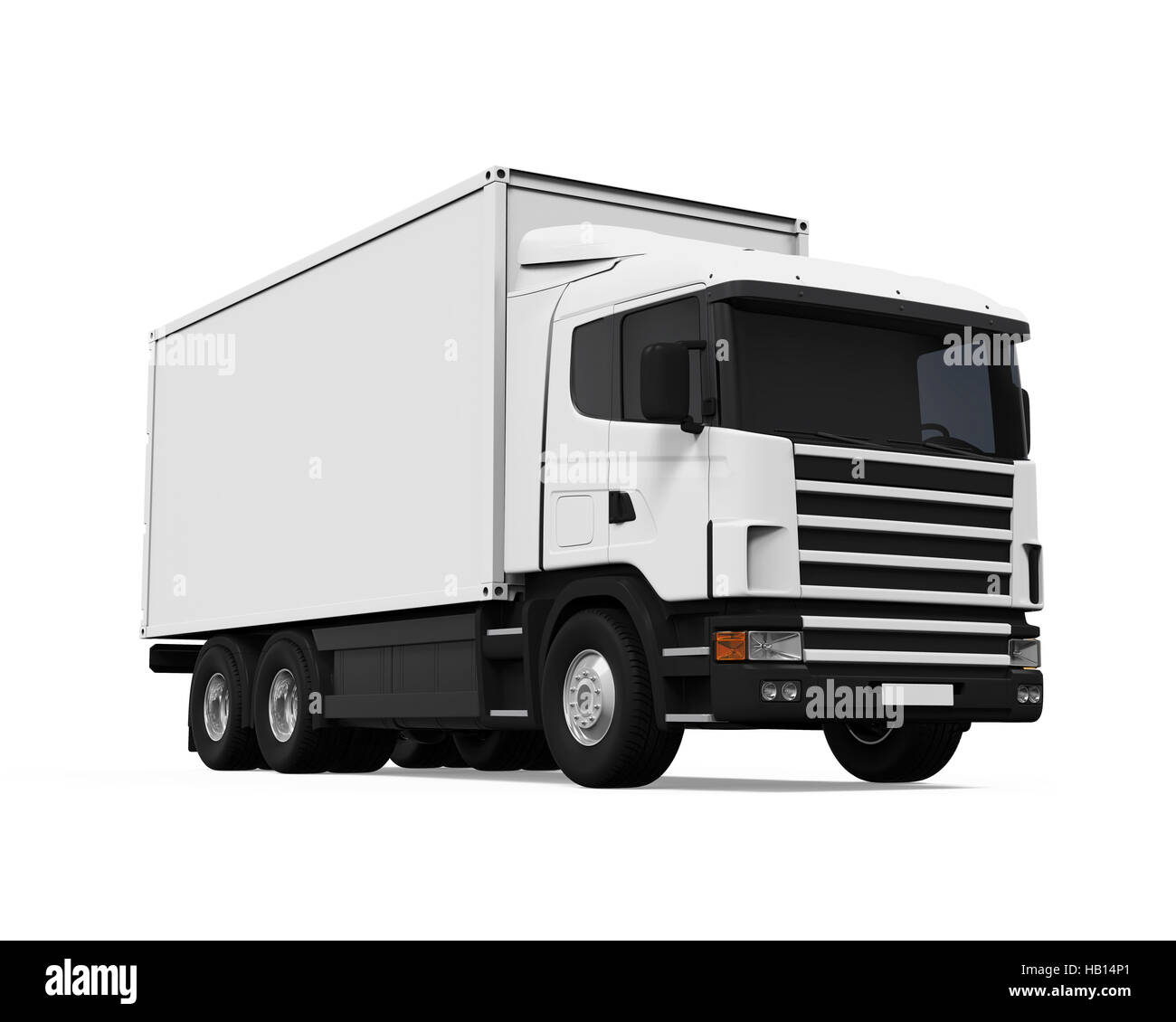 Ups truck and driver Cut Out Stock Images & Pictures - Alamy