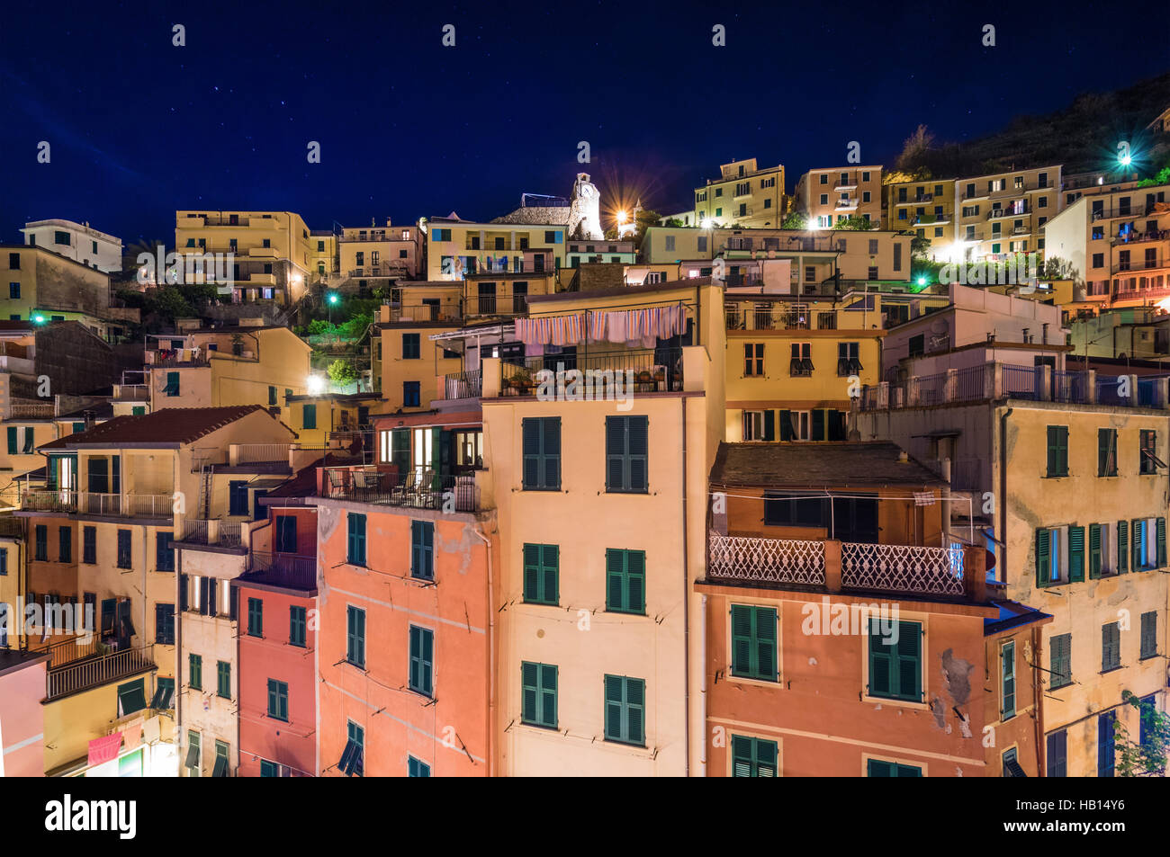 Cinque Terre (Liguria, Italy) - The awesome Five Lands on the sea Stock ...