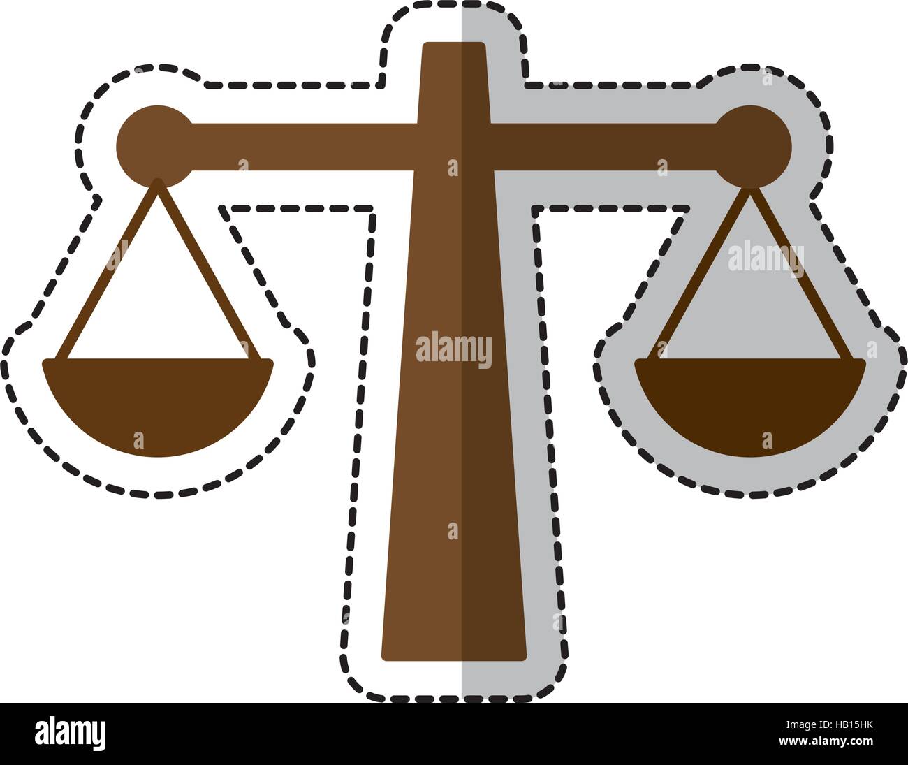 law scale icon over white background. vector illustration Stock Vector ...