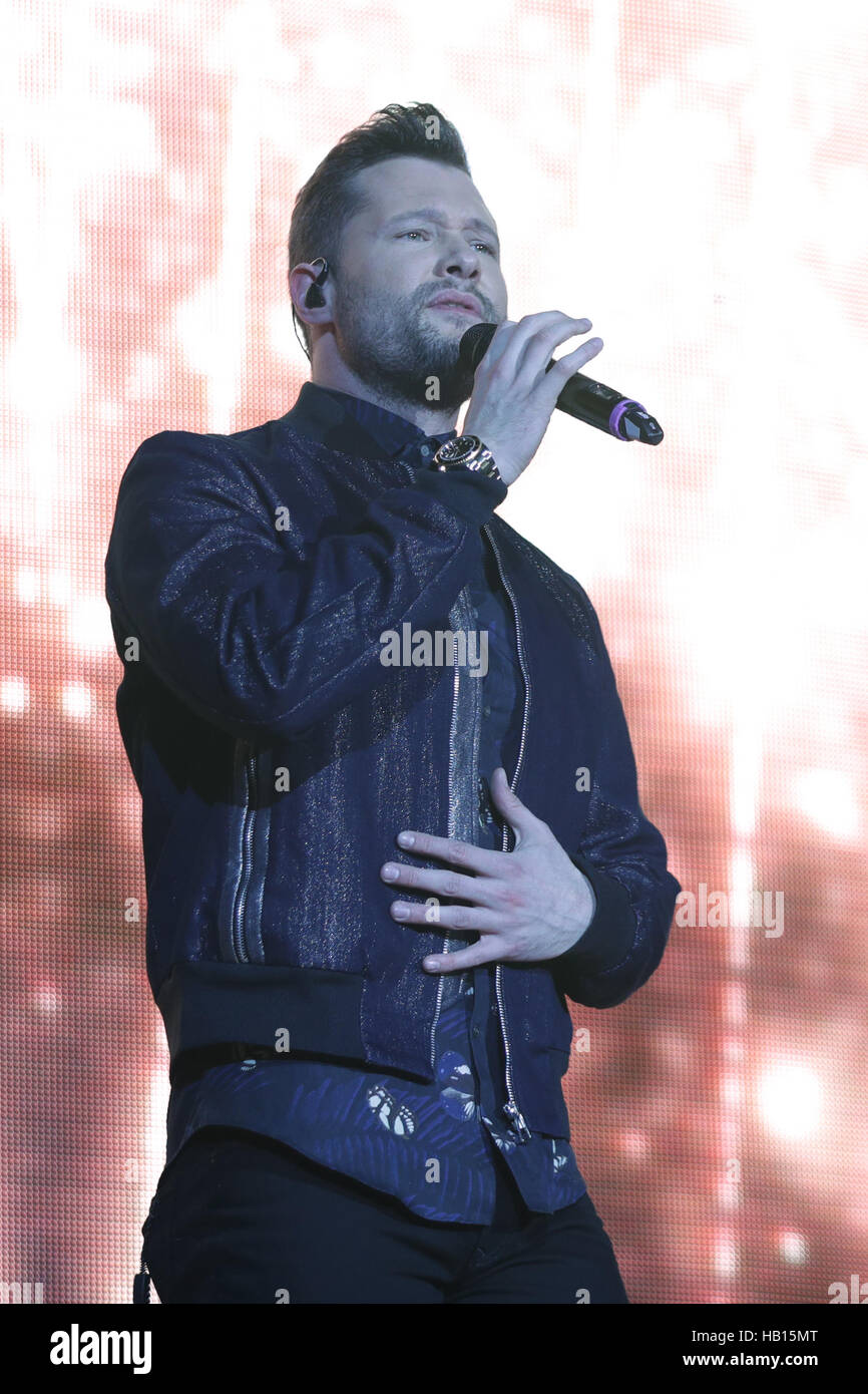 Calum scott performs on stage capitals jingle bell ball hi-res stock ...