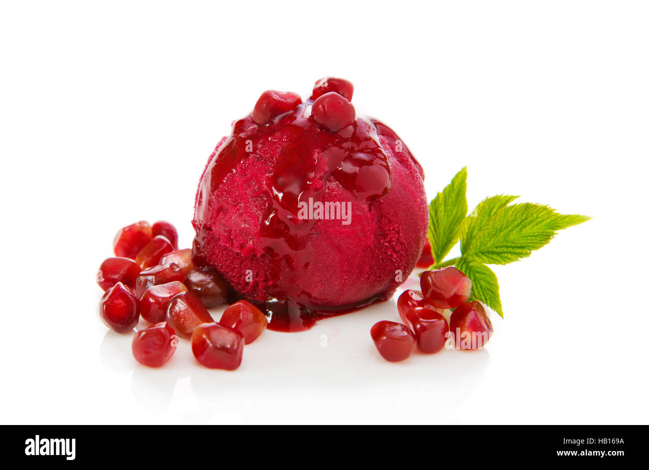 Red pomegranate flowers on Cut Out Stock Images & Pictures - Alamy