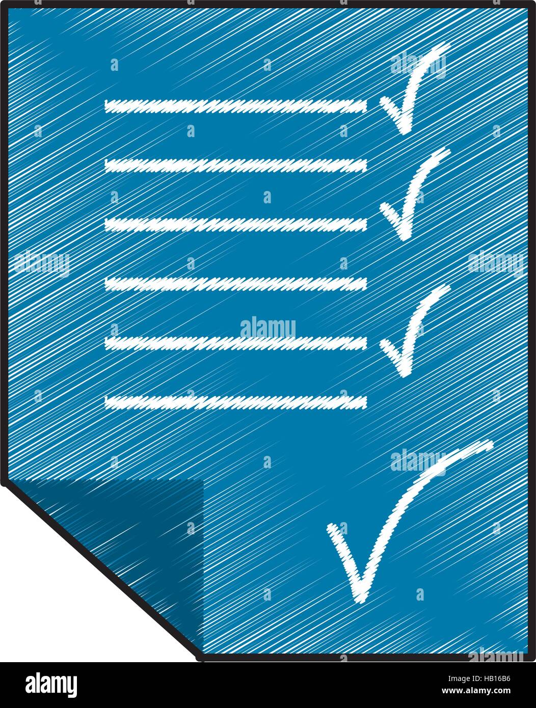 Checklist sheet icon image vector hi-res stock photography and images ...