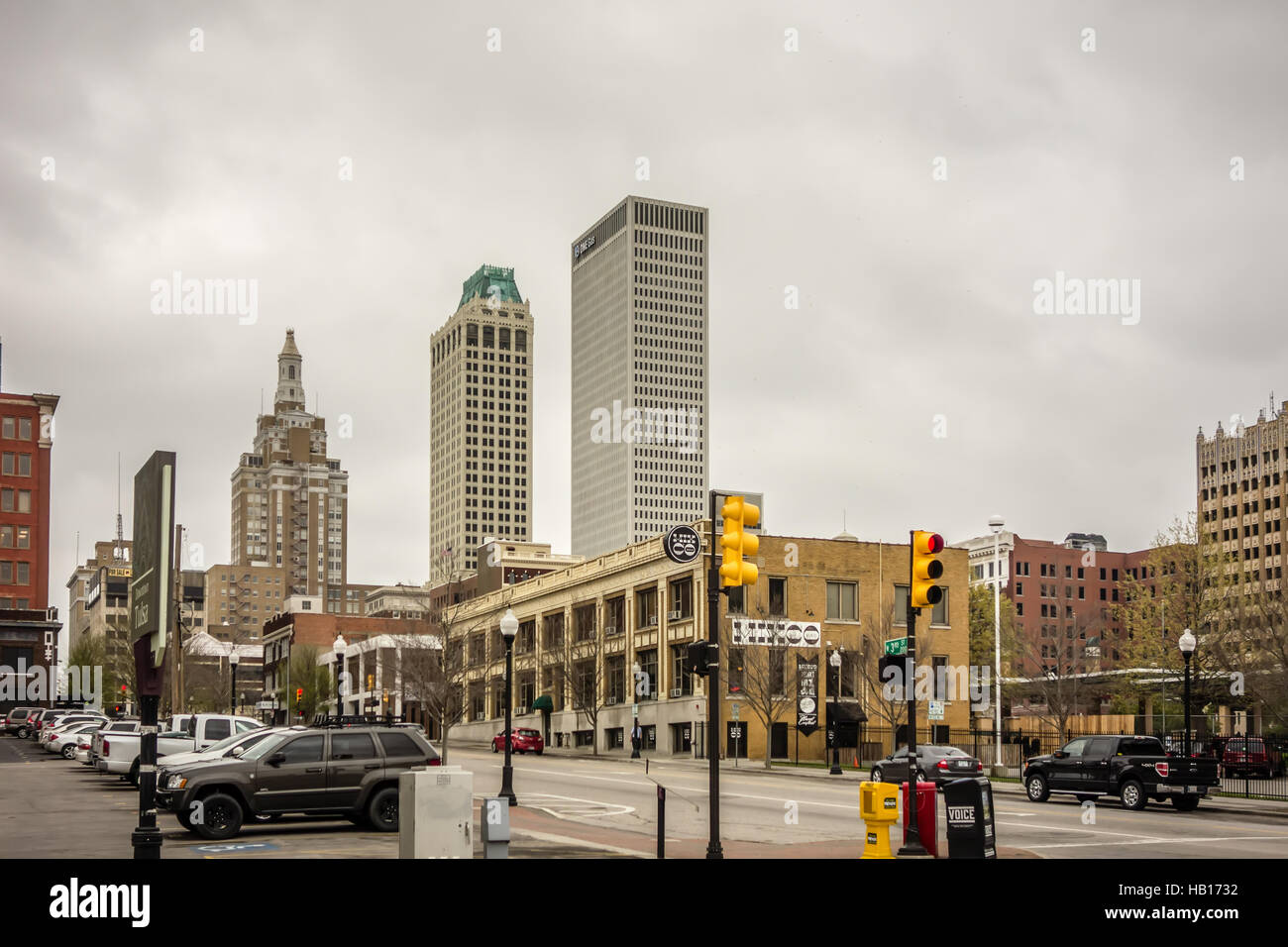 tulsa oklahoma city skyline Stock Photo - Alamy