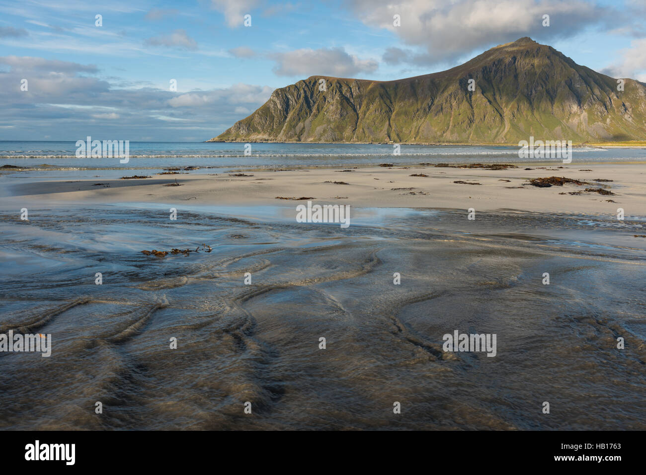 Flakstad Beach -Lofoten Stock Photo - Alamy