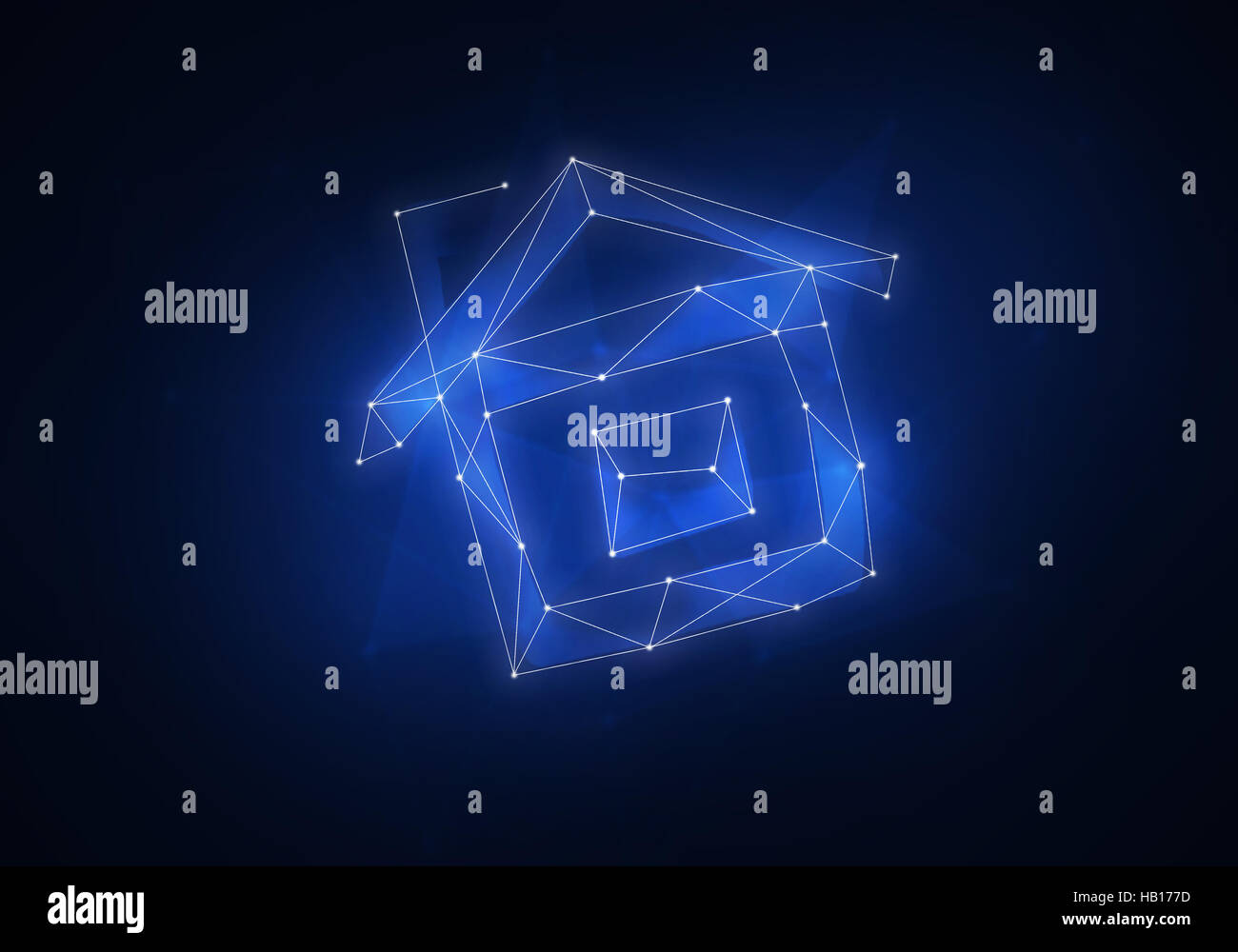 House figured constellation Stock Photo - Alamy