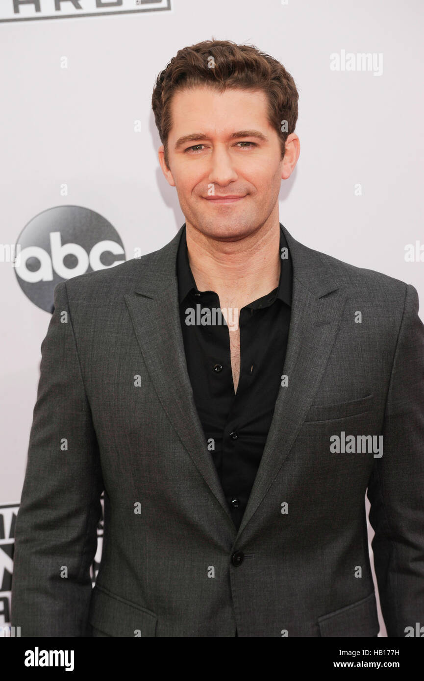 Glee actor Matthew Morrison arrives for the American Music Awards at ...