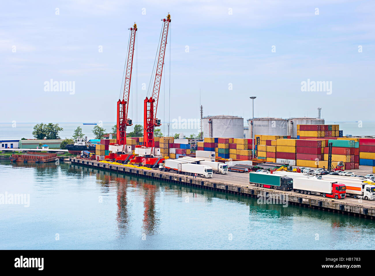 Batumi sea port, Georgia Stock Photo - Alamy