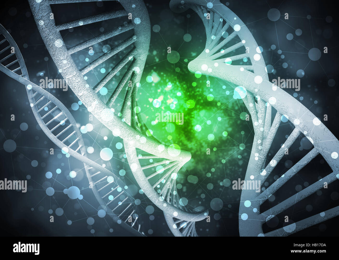 DNA molecules background, 3D rendering Stock Photo - Alamy