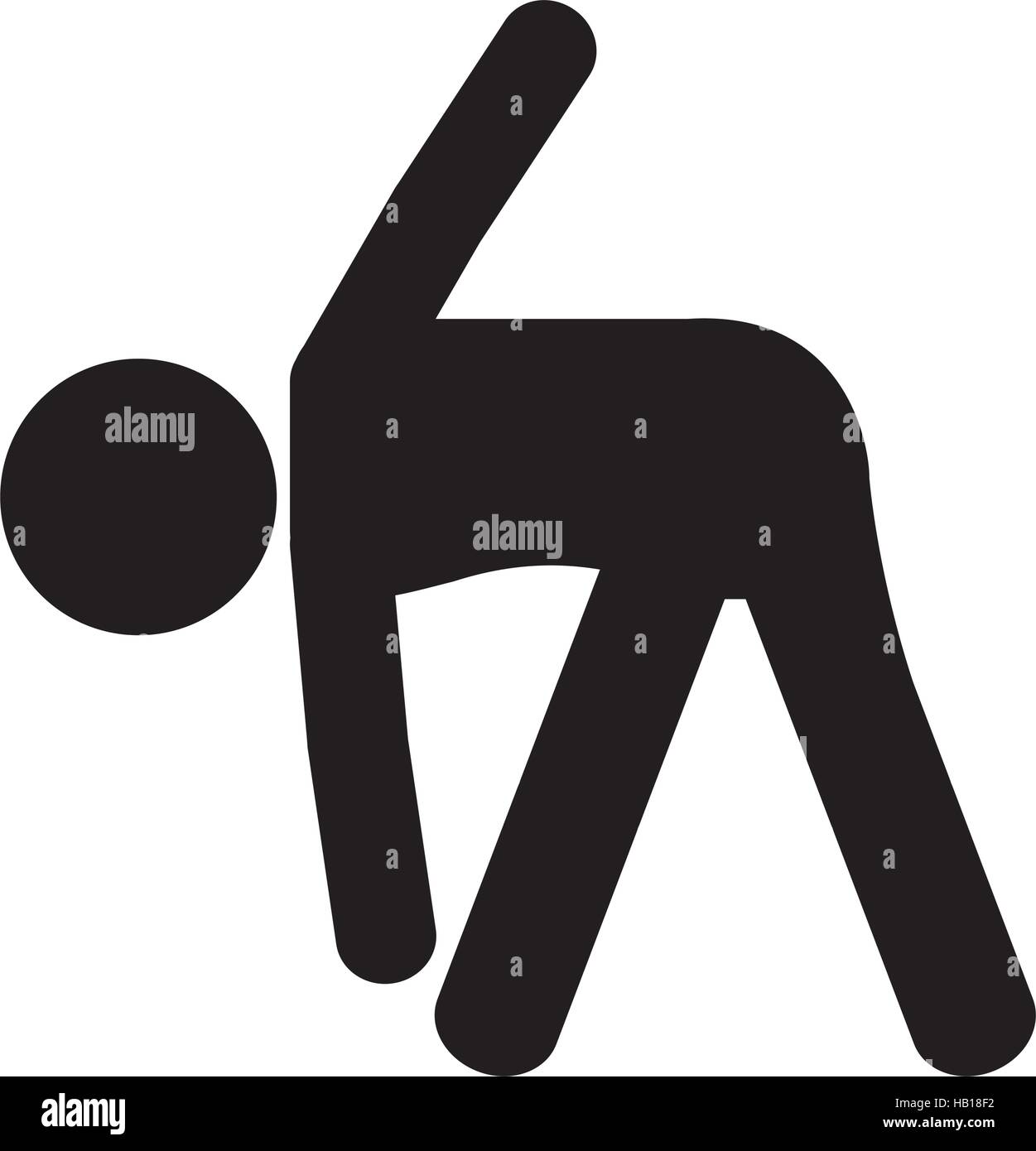 exercise pictogram icon image vector illustration design Stock Vector ...