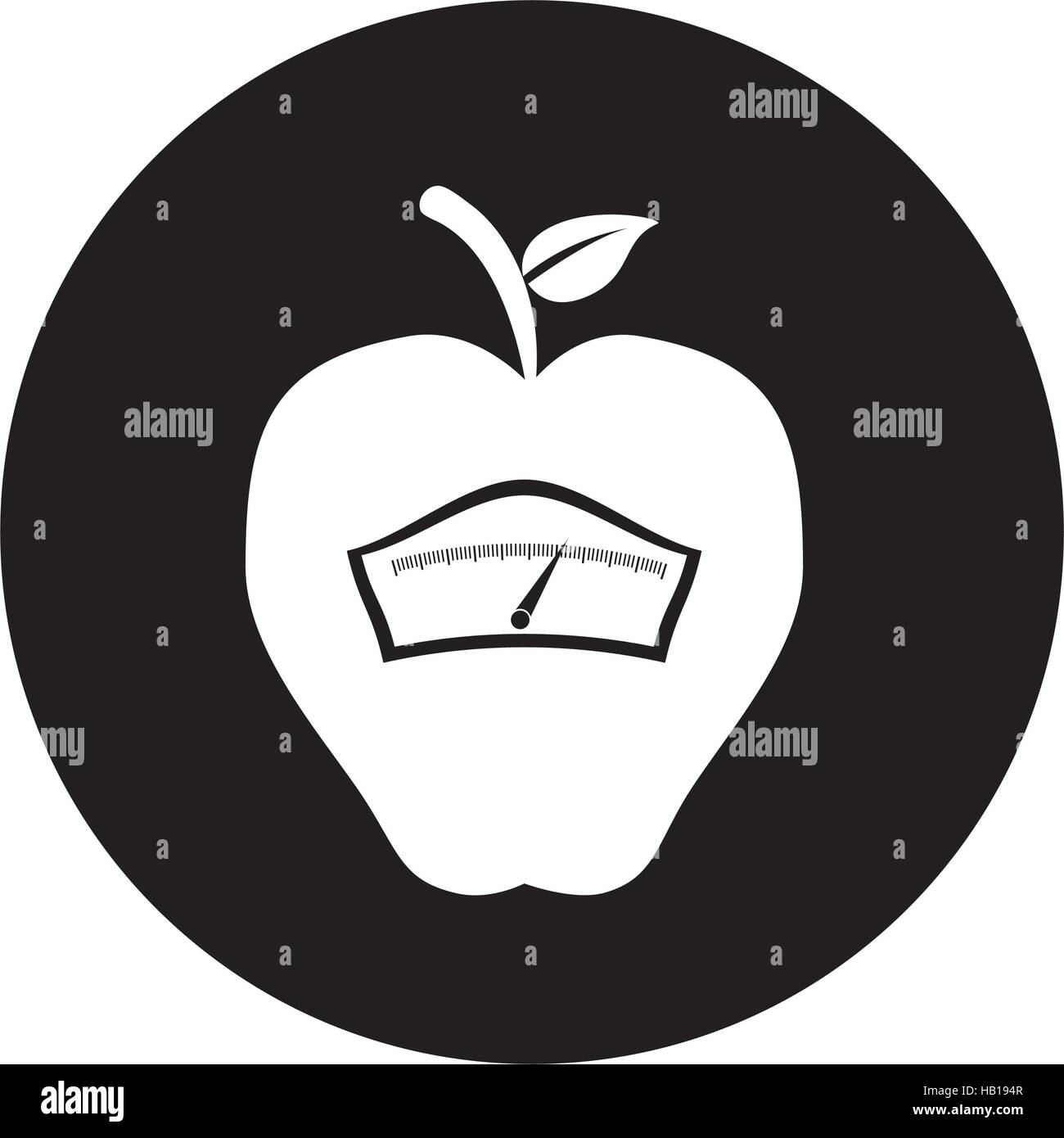 Balance scale apple Stock Vector Images - Alamy