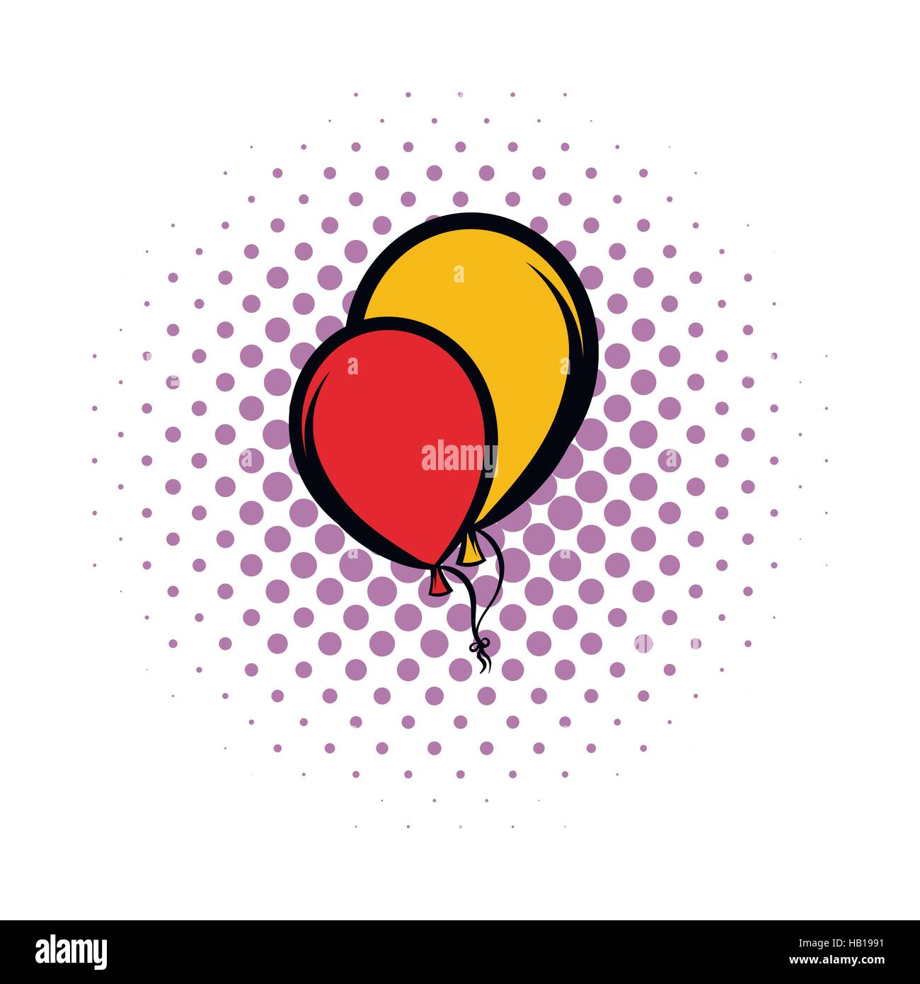 Balloons comics icon Stock Vector Image & Art - Alamy