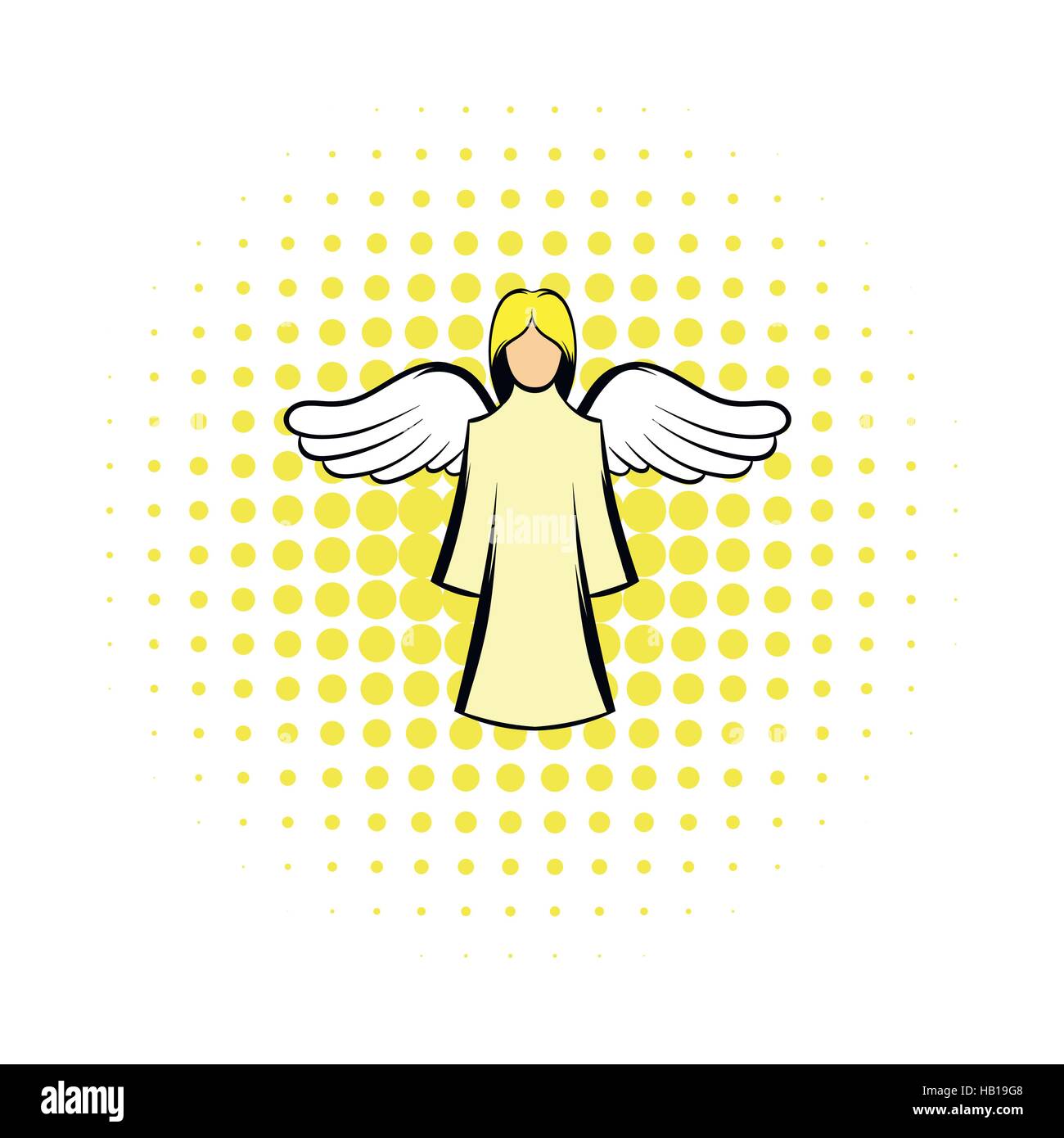 Saint angel comics icon Stock Vector Image & Art - Alamy