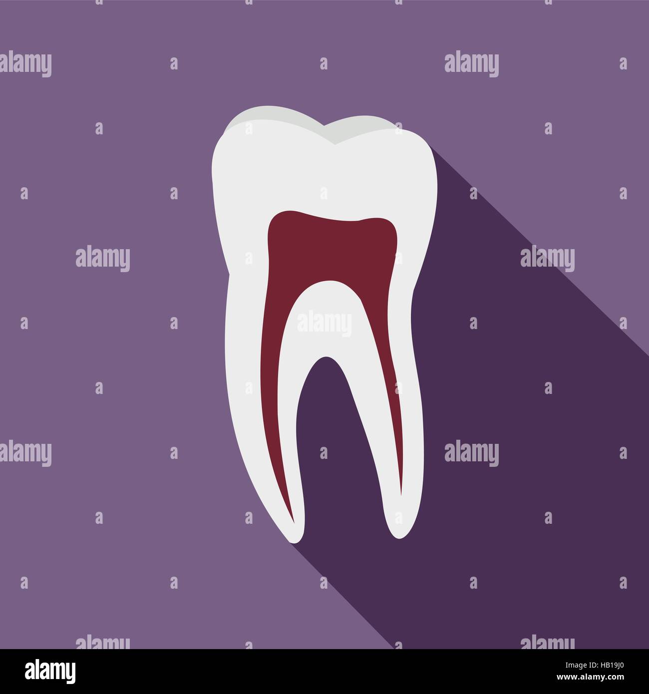 Human tooth flat icon Stock Vector Image & Art - Alamy