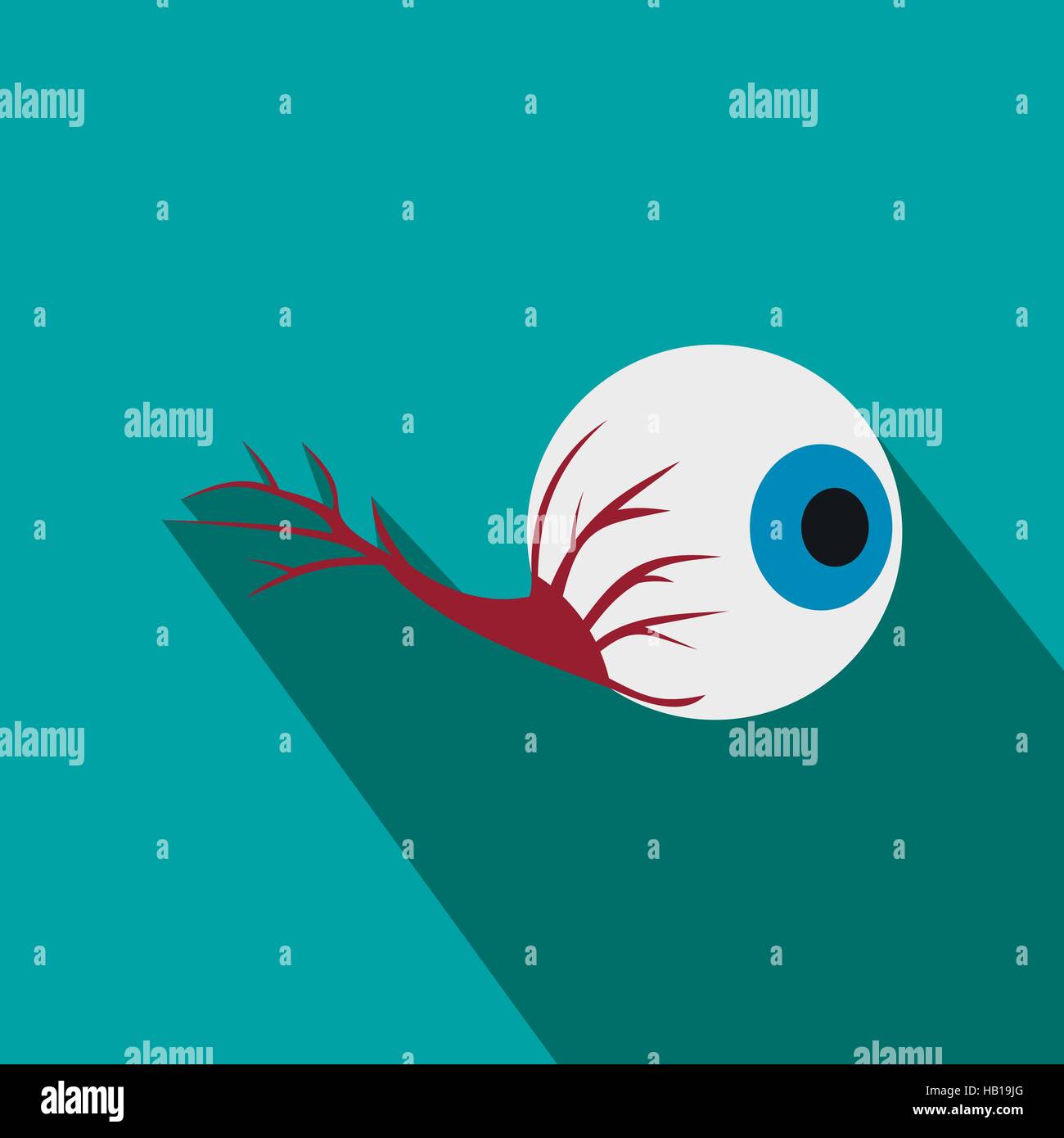 Eyeball flat icon with shadow Stock Vector Image & Art - Alamy