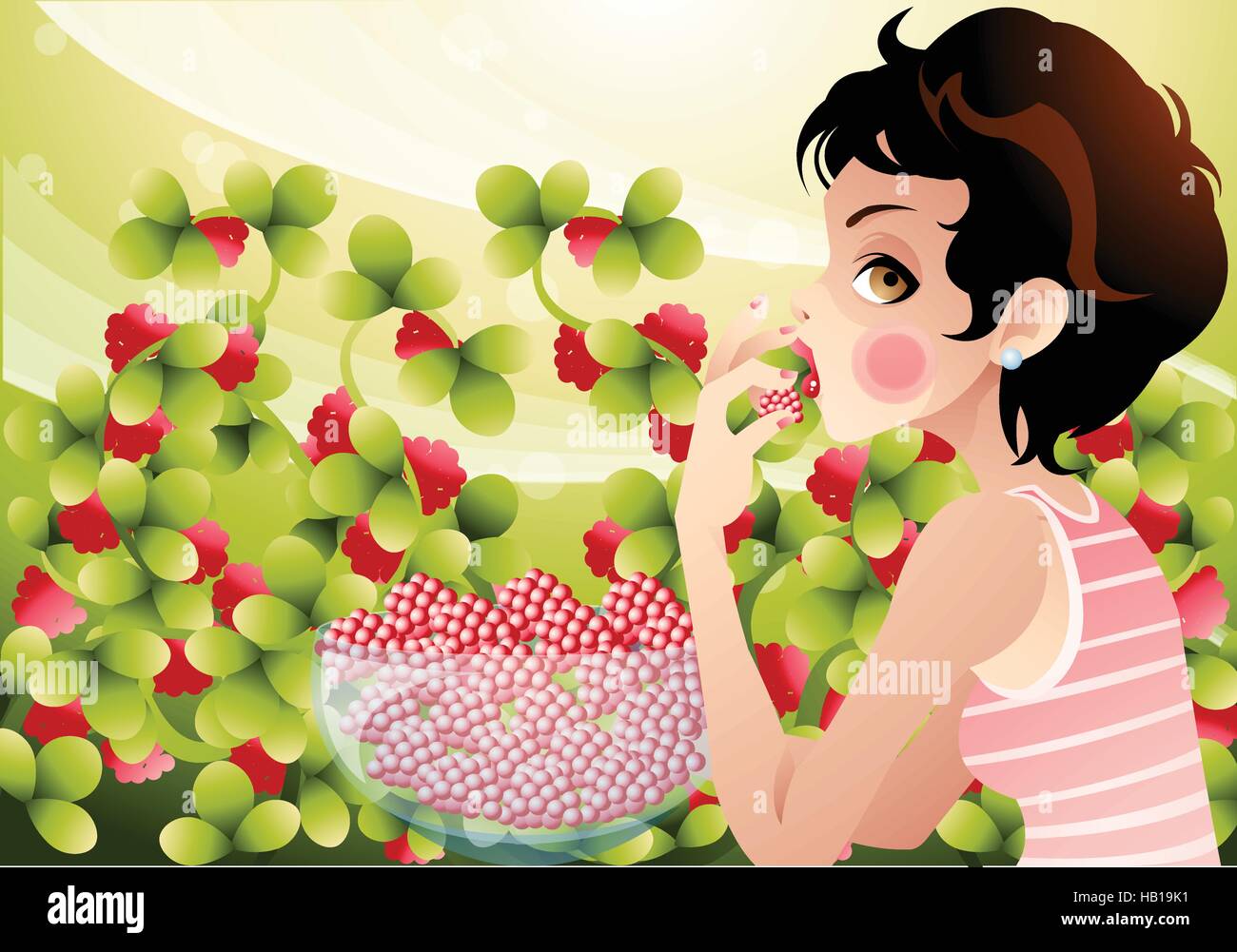 Fruit person painting Stock Vector Images - Alamy