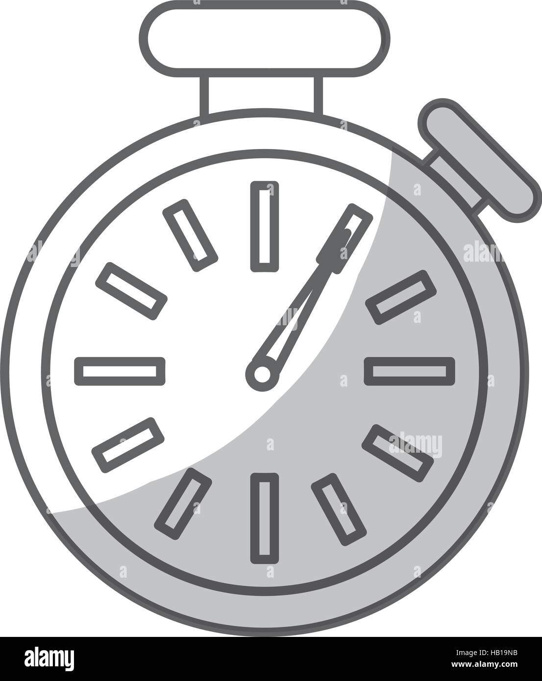 chronometer time device icon over white background. vector illustration ...