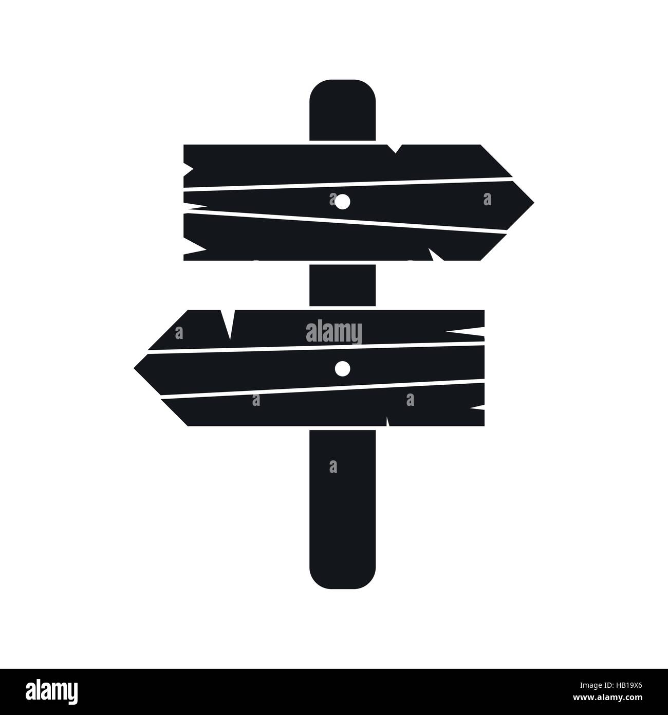 Wooden direction arrow sign icon Stock Vector Image & Art - Alamy