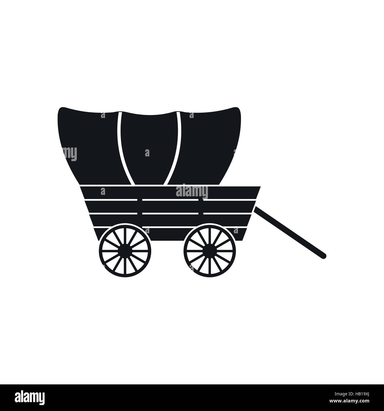 Western covered wagon icon Stock Vector Image & Art - Alamy
