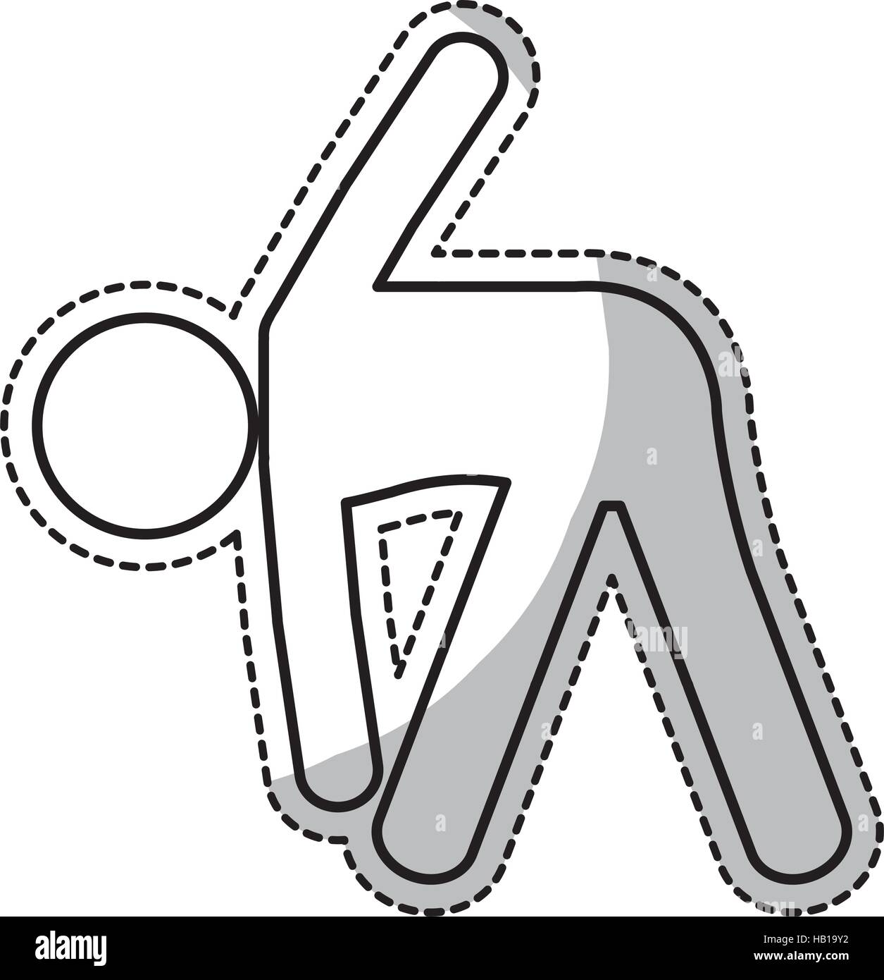 Body Stretching Icon Over White Background Fitness Lifestyle Design