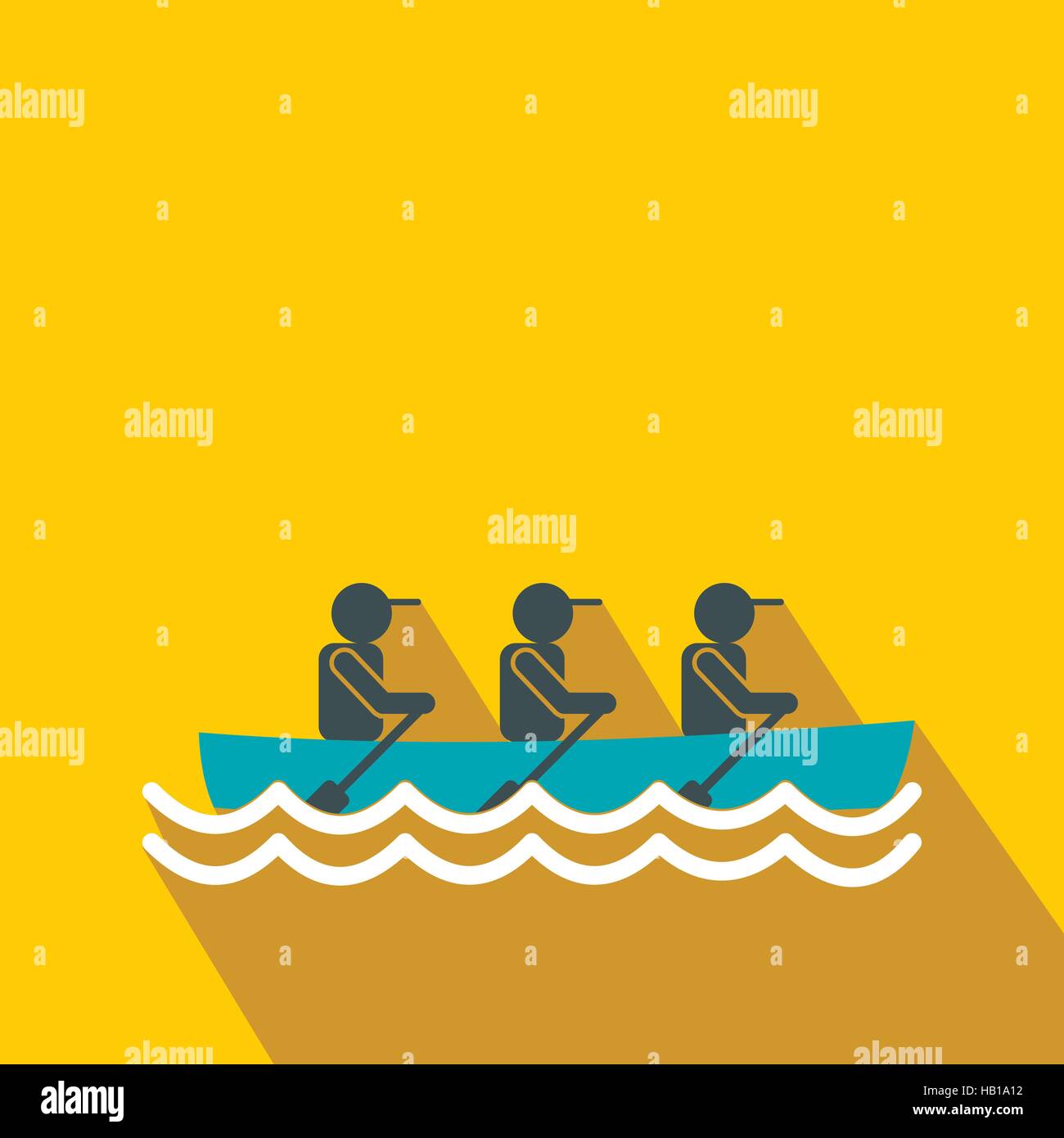 Rowing race flat icon Stock Vector Image & Art - Alamy