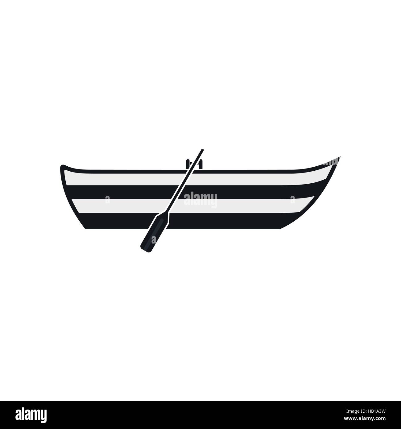 Open rowing boat Stock Vector Images - Alamy